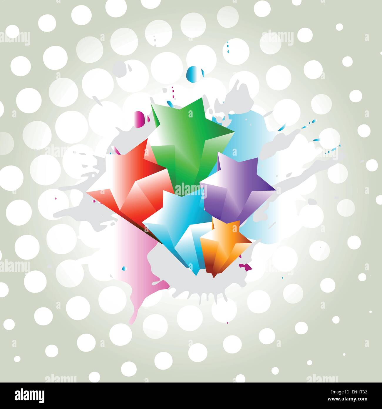 3d vector colorful stars design Stock Vector Image & Art - Alamy