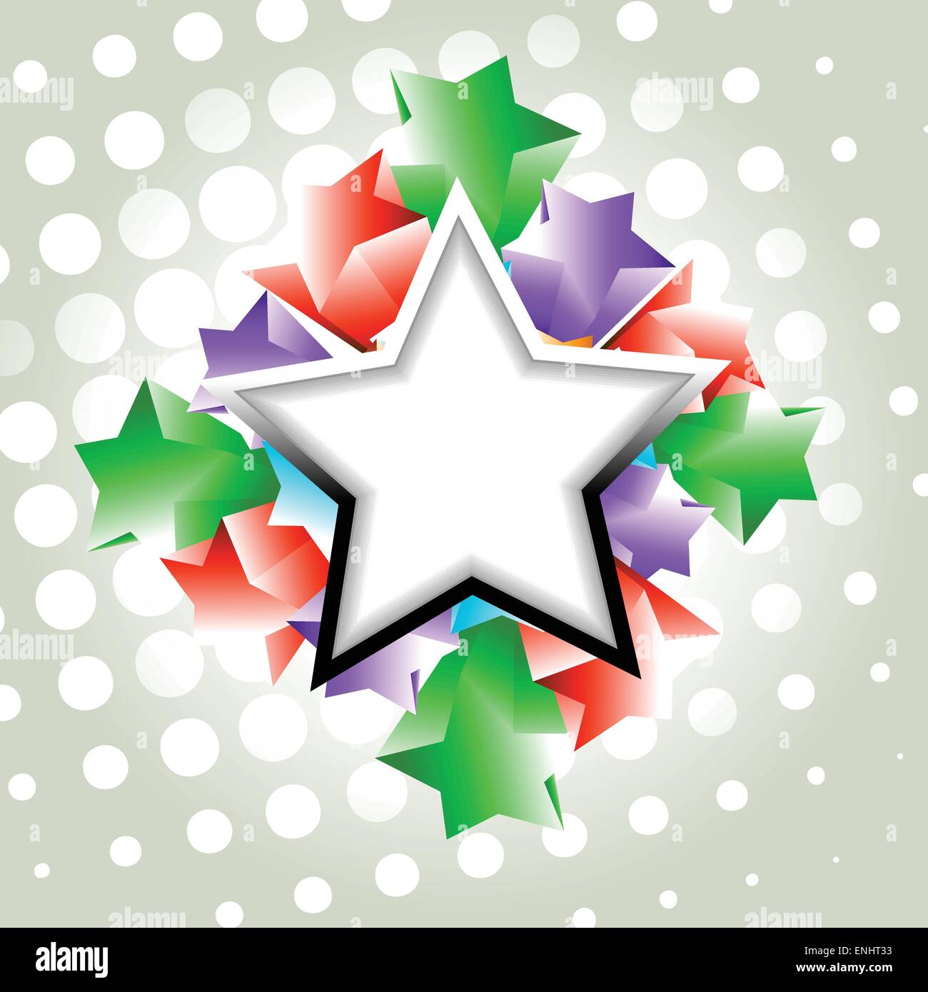 3d vector colorful stars design Stock Vector Image & Art - Alamy
