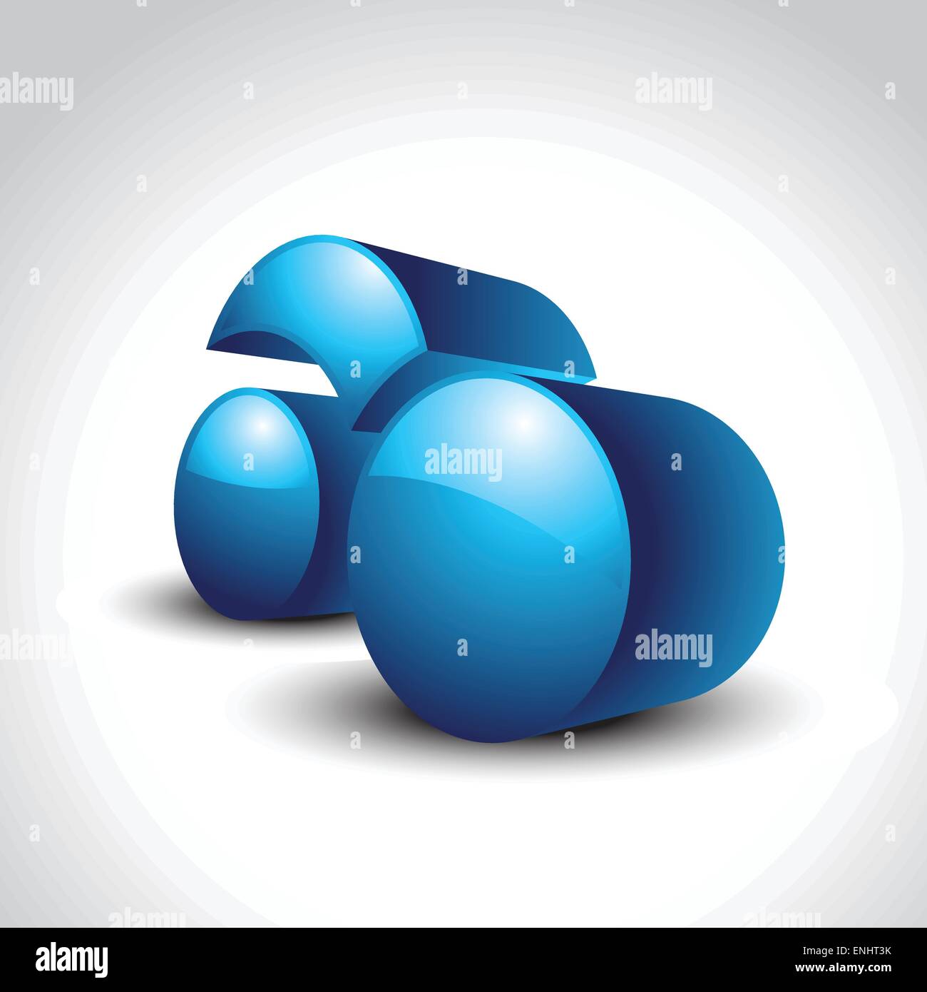 abstract vector blue shape element Stock Vector Image & Art - Alamy