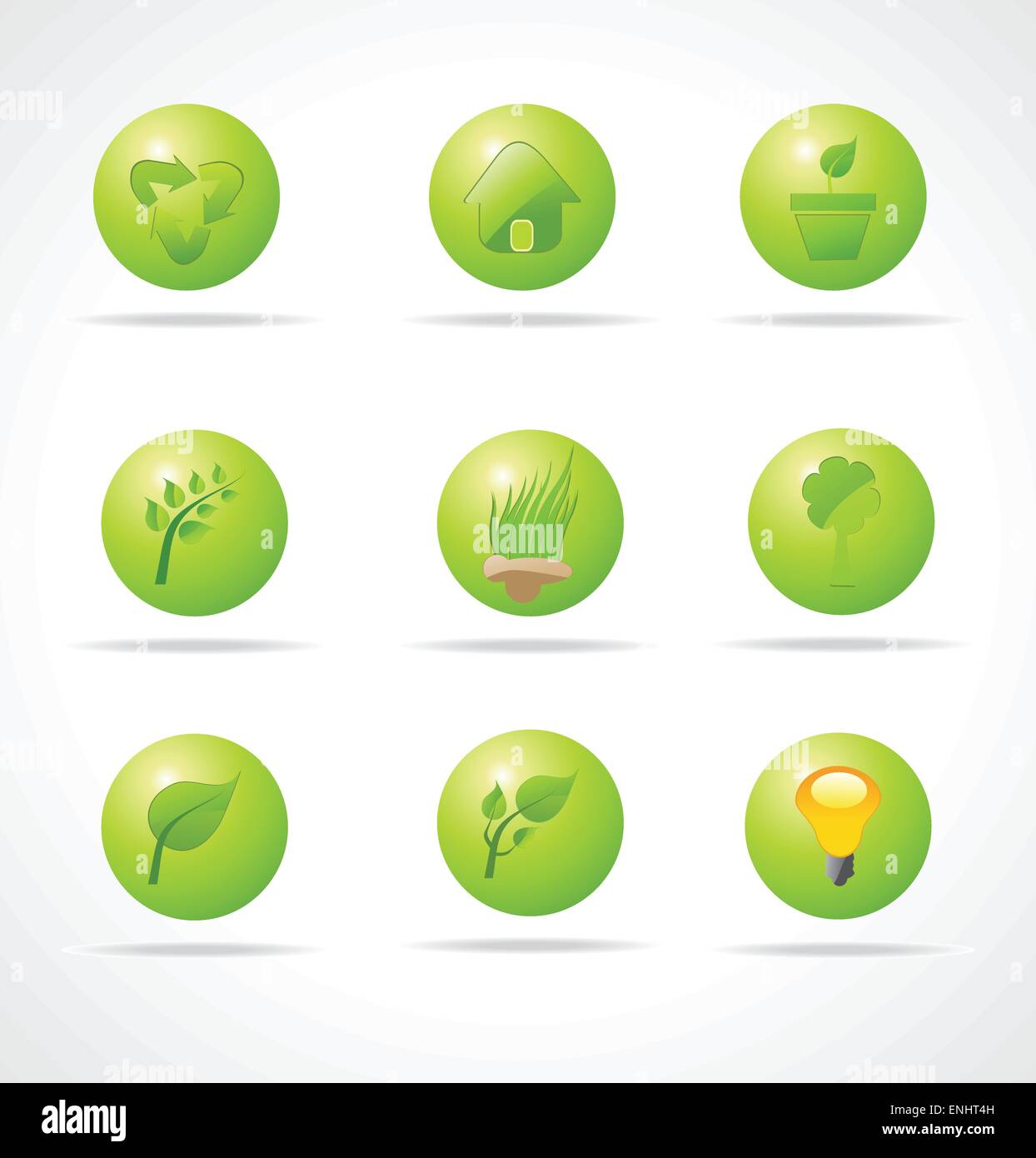 vector set of ecology icons Stock Vector Image & Art - Alamy