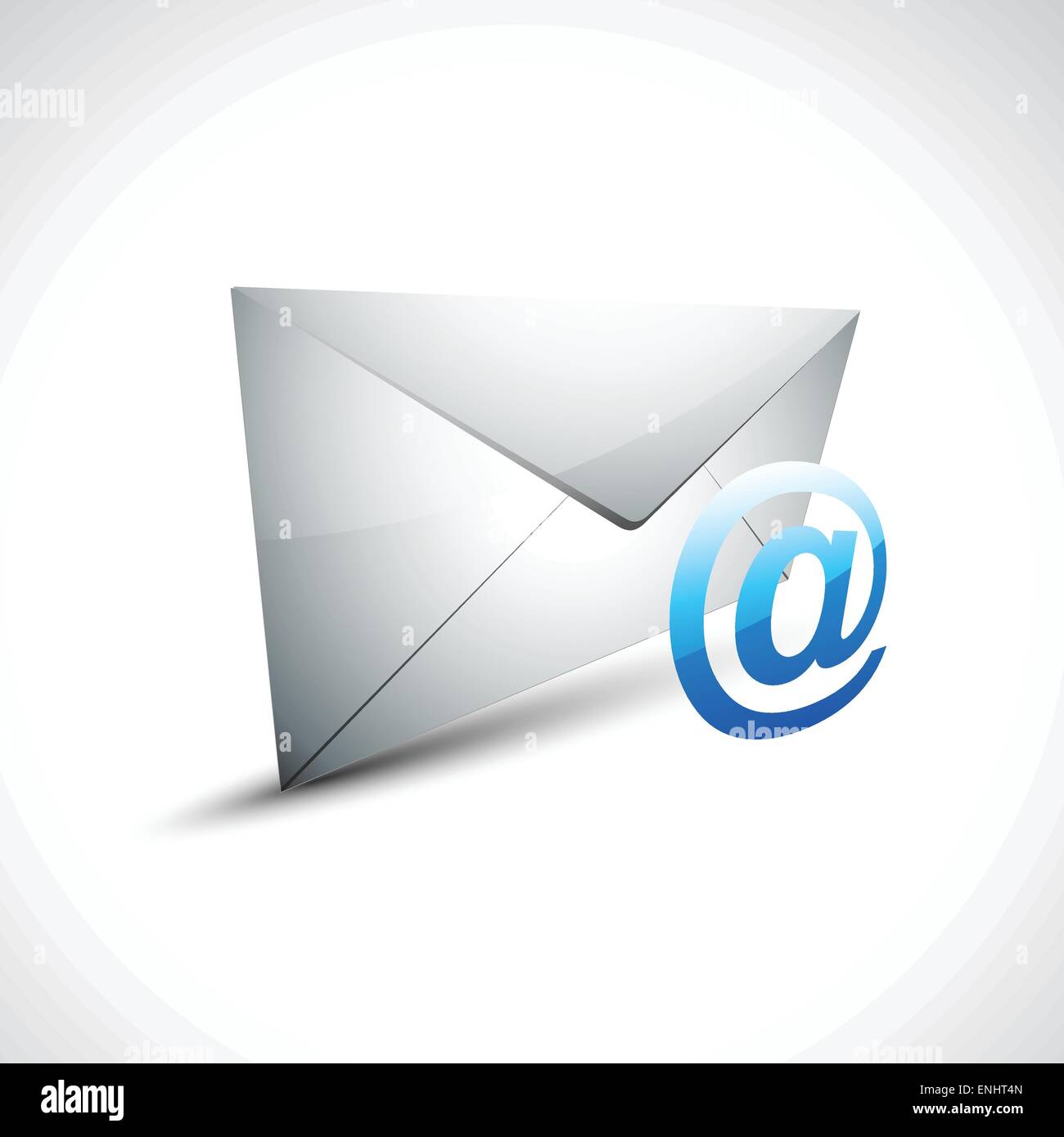 vector mail envelope glossy icon Stock Vector Image & Art - Alamy