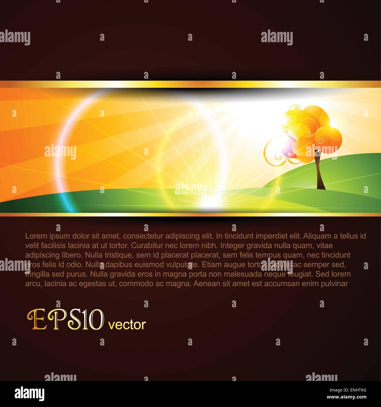 stylish tree template. Eps10 vector Stock Vector Image & Art - Alamy