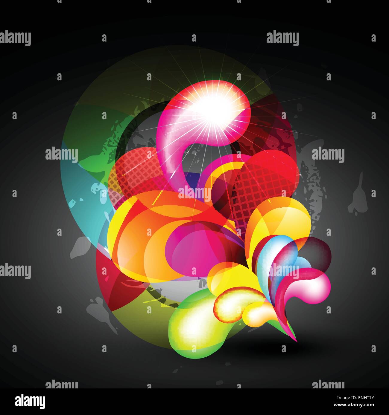 colorful abstract art vector illustration Stock Vector Image & Art - Alamy