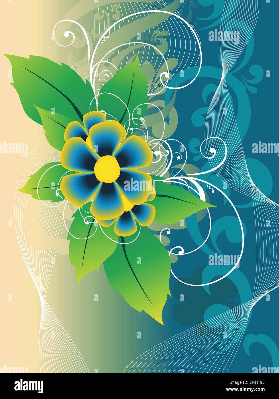 Beautiful flower vector design Stock Vector Image & Art - Alamy