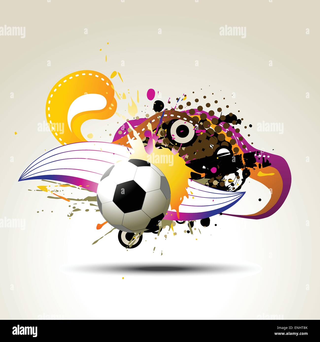 Football vector artistic design hi-res stock photography and images - Alamy