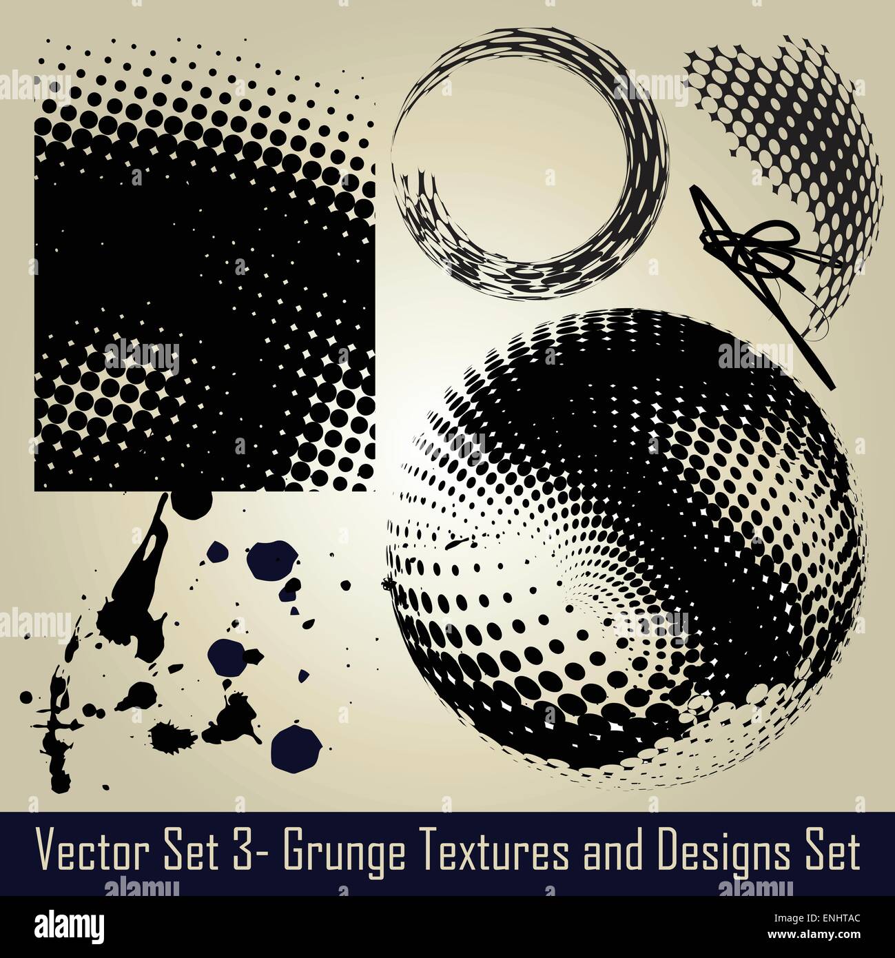 vector abstract grunge set elements and design Stock Vector Image & Art ...