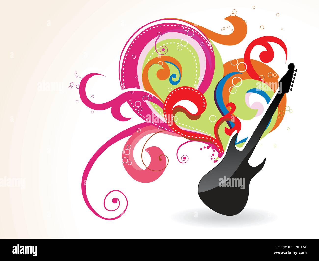 Beautiful guitar vector art Stock Vector Image & Art - Alamy