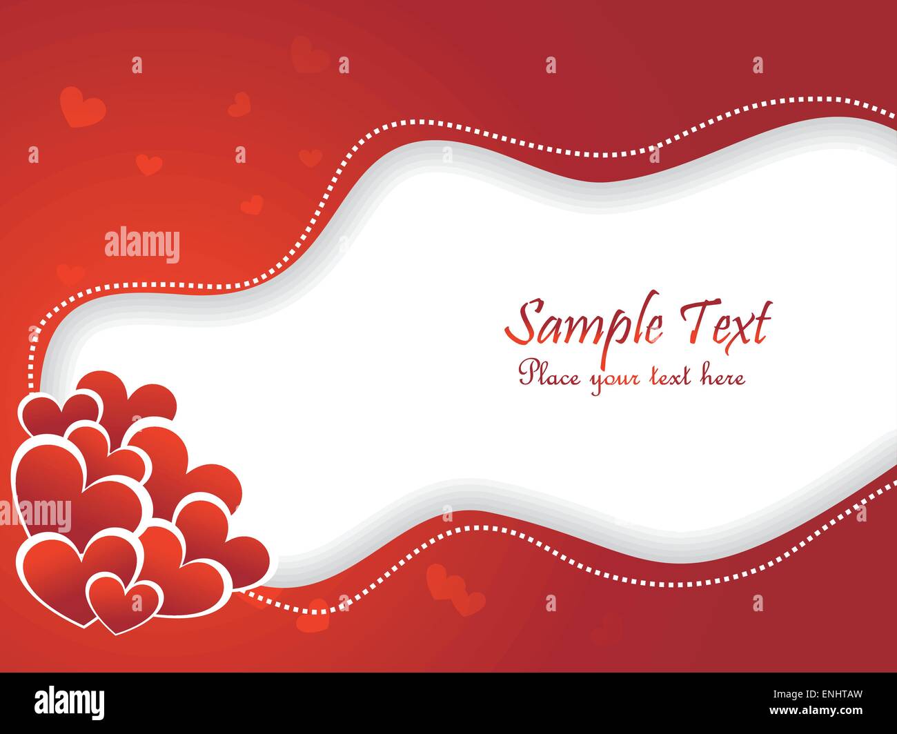 beautiful Heart vector background with space for text Stock Vector ...