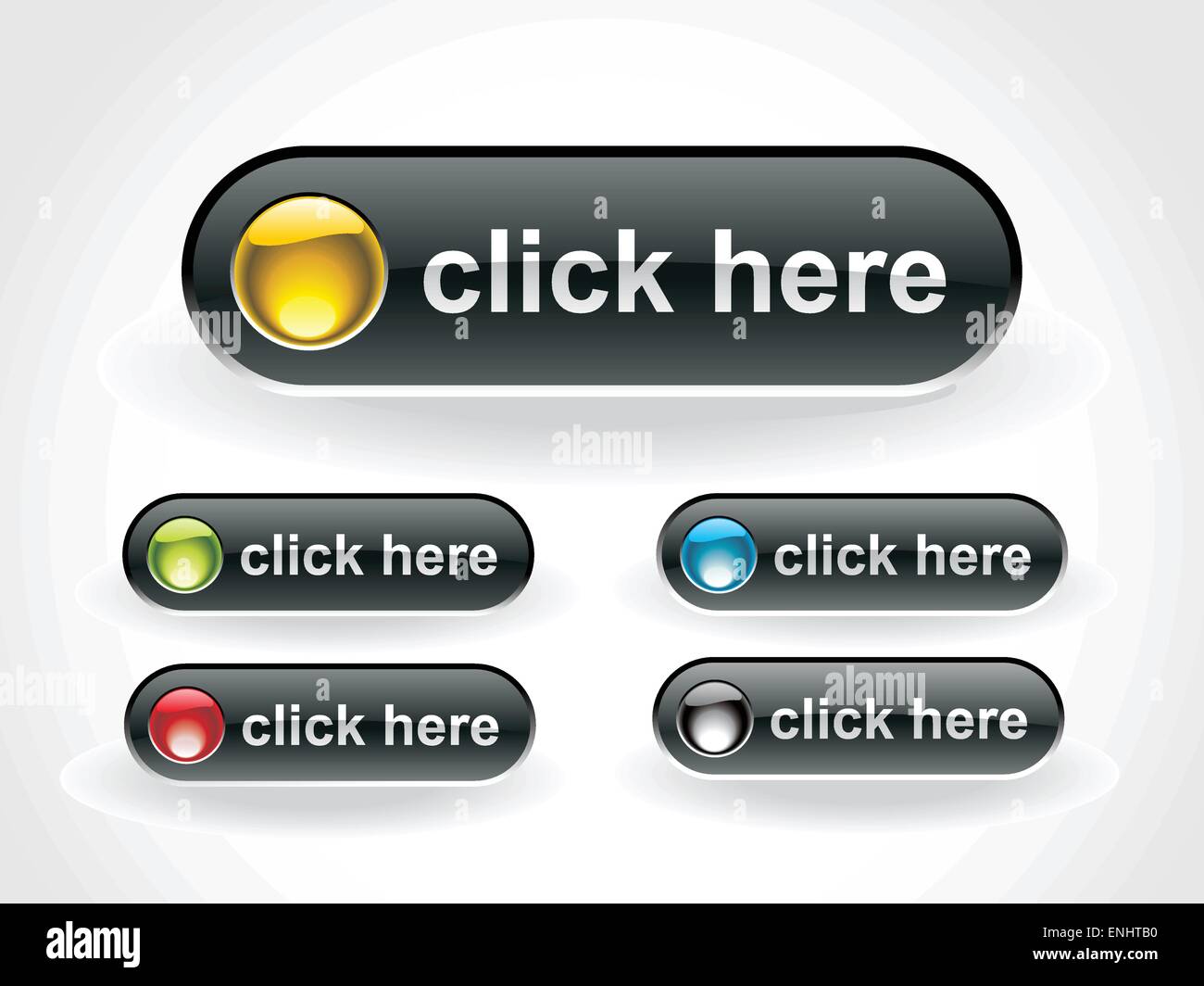 Vector shiny icons set Stock Vector Image & Art - Alamy