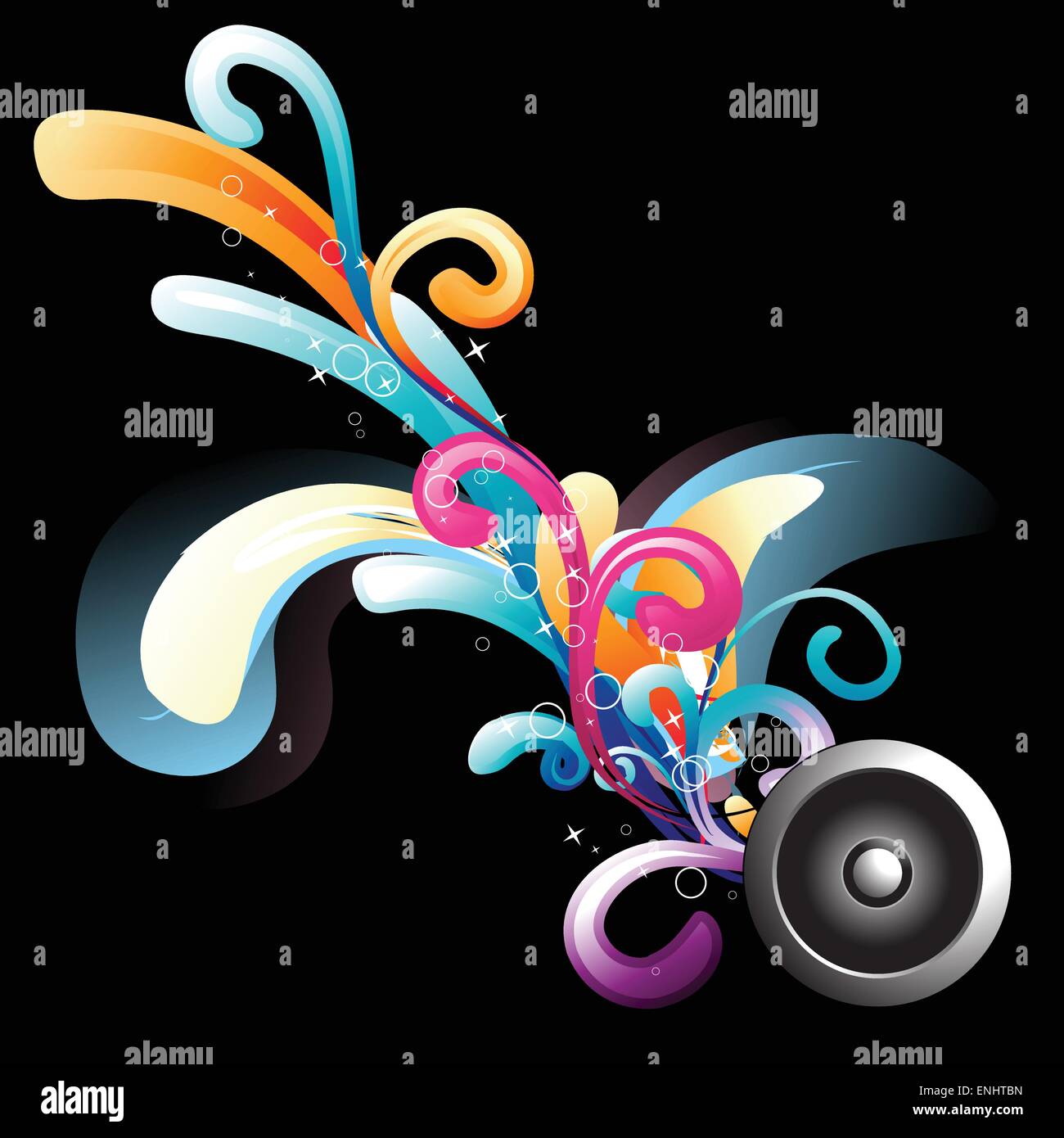 vector music background design illustration Stock Vector Image & Art ...