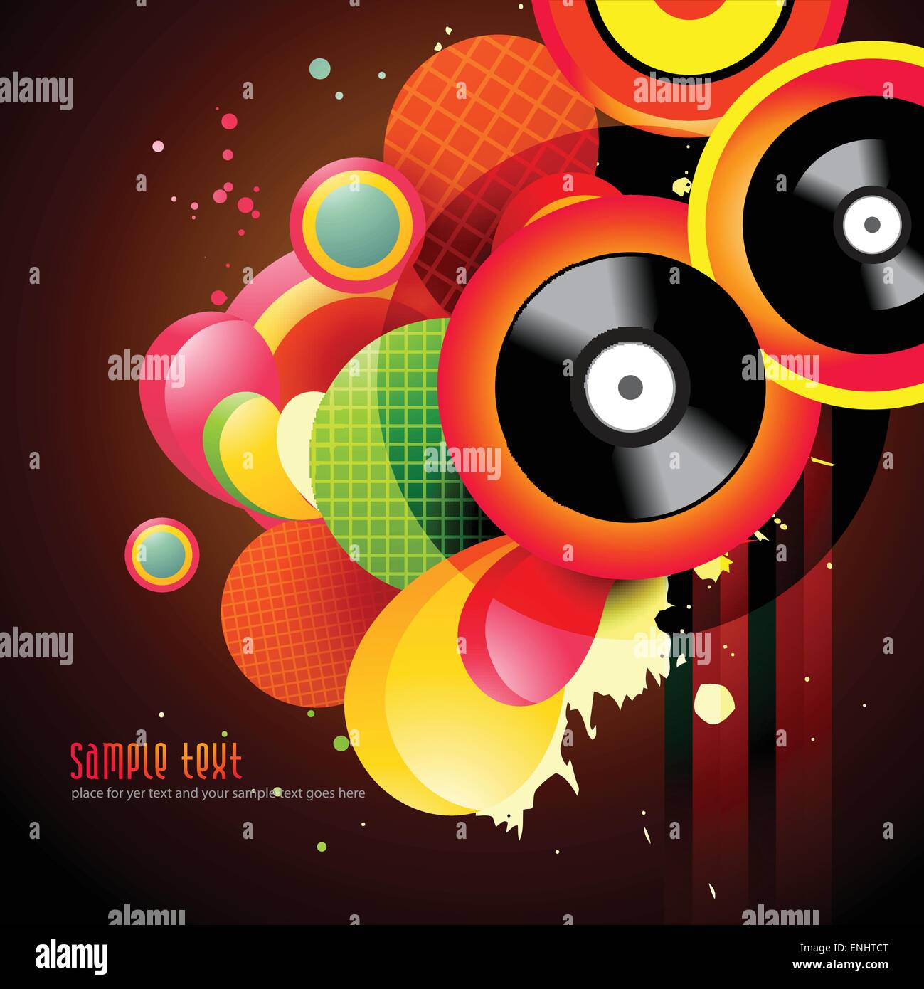 beautiful vector music background design Stock Vector Image & Art - Alamy