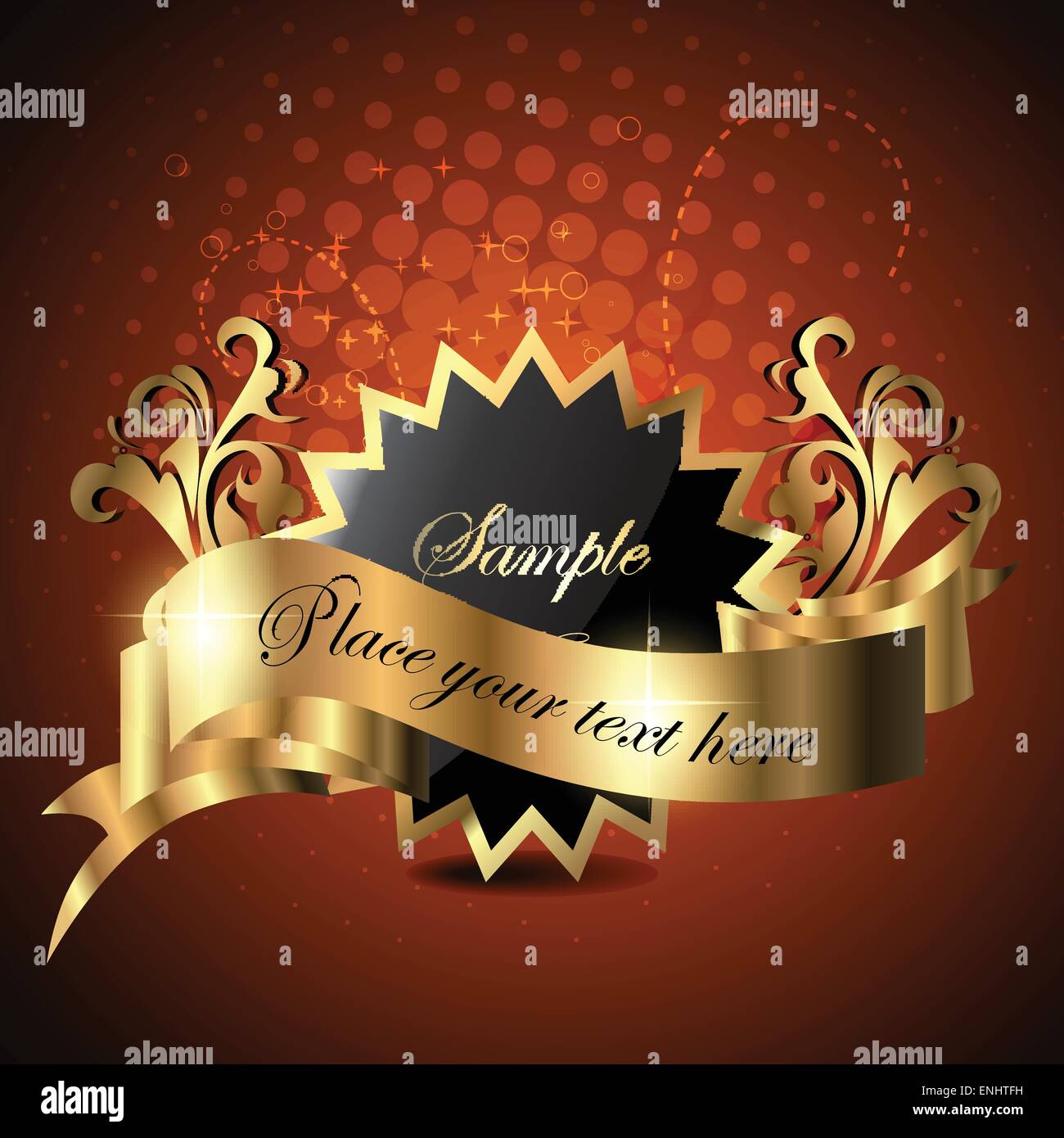 vector golden color emblem design illustration Stock Vector Image & Art ...