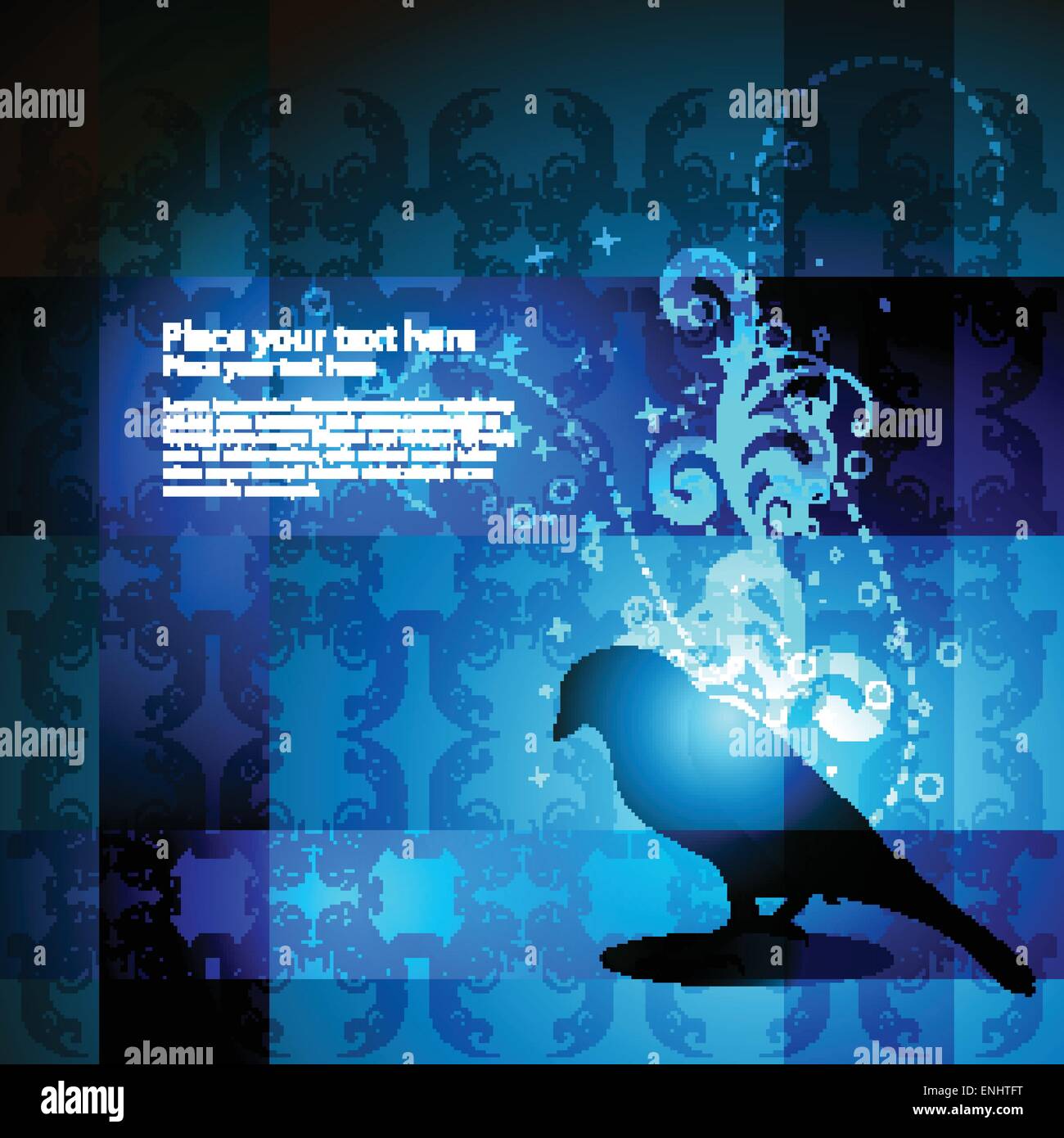 Elegant bird Stock Vector Images - Alamy