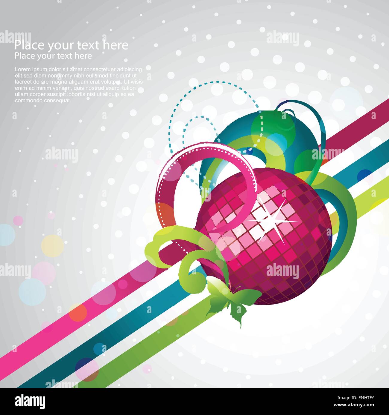 stylish party discoball vector design Stock Vector Image & Art - Alamy