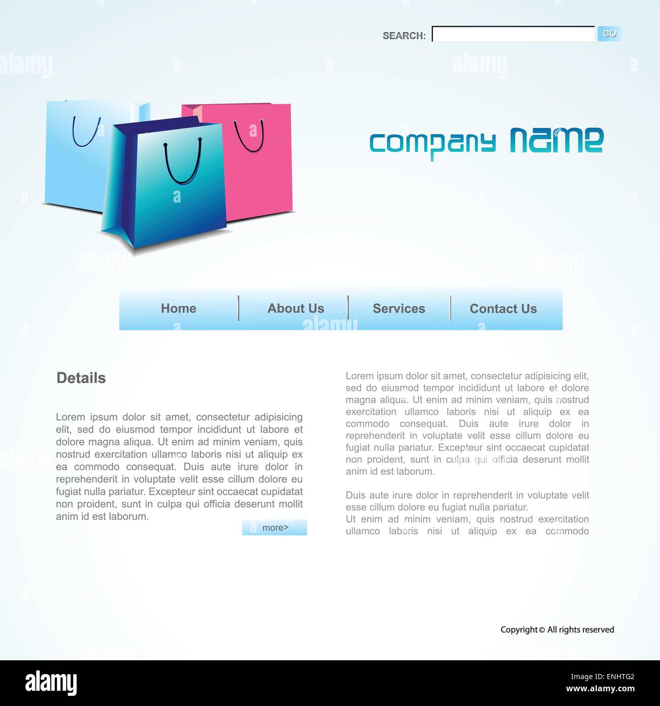 vector layout of shopping sale theme Stock Vector Image & Art - Alamy