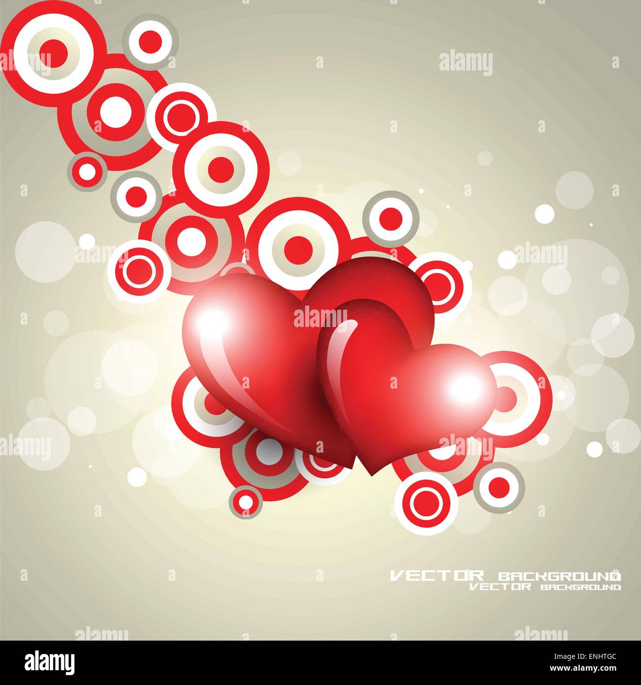 abstract art of heart in red color Stock Vector Image & Art - Alamy