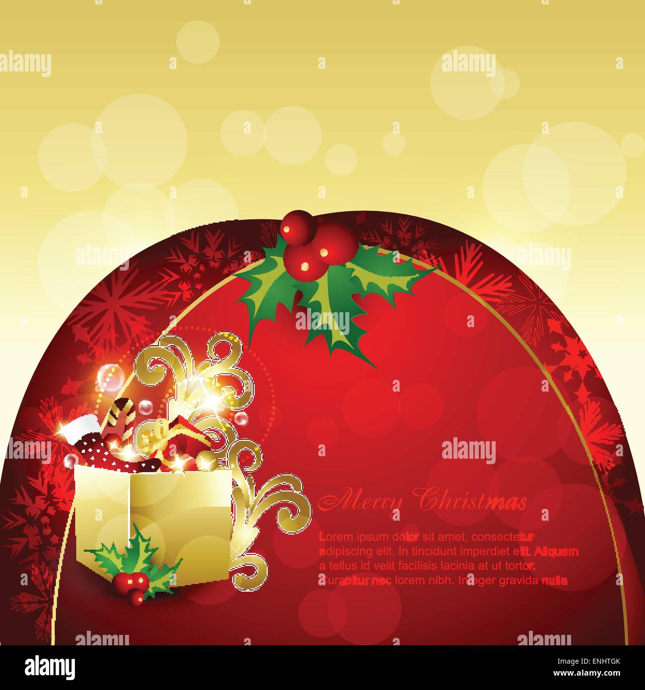 beautiful vector christmas elements background Stock Vector Image & Art ...