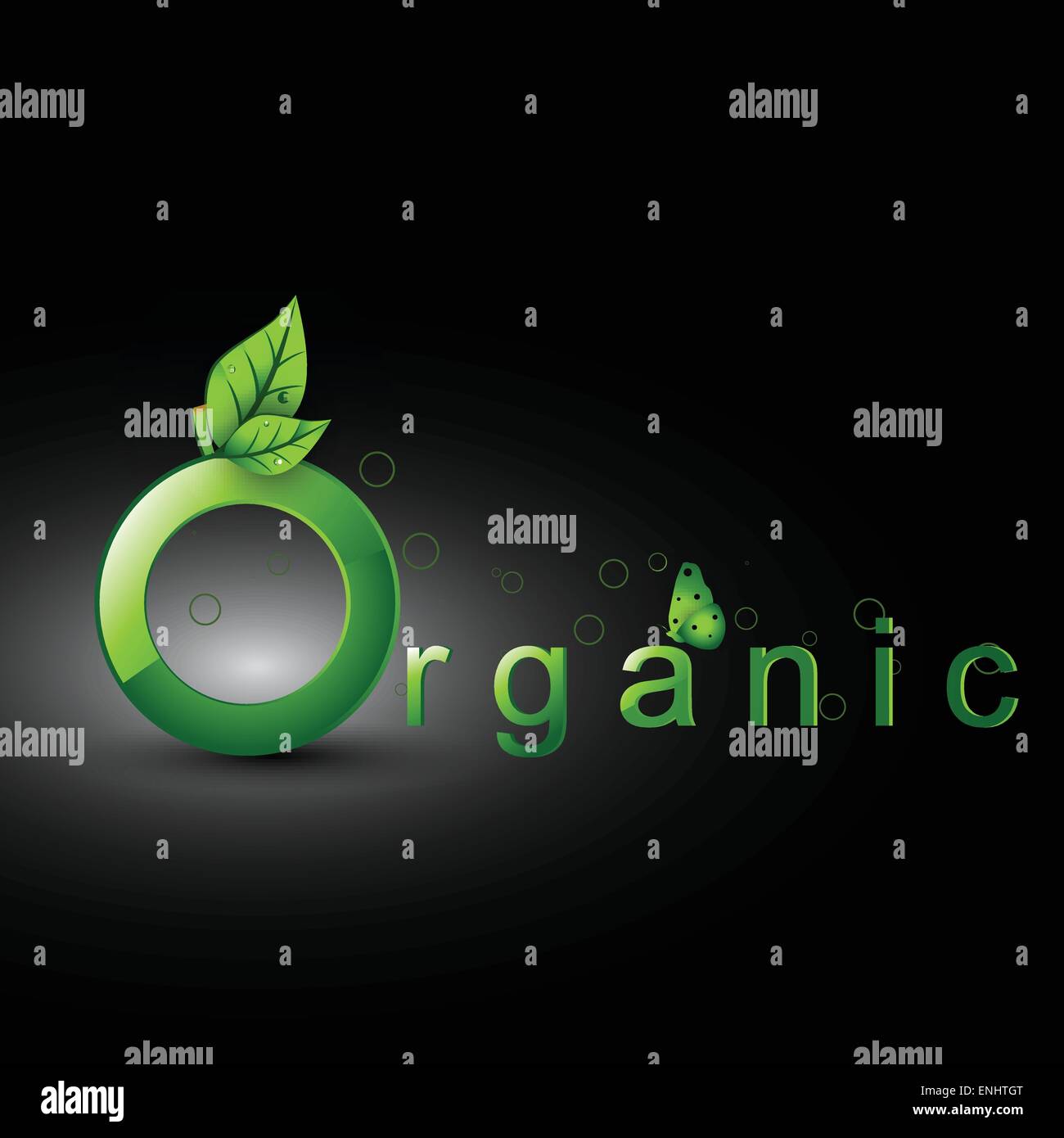 vector green organic eco background Stock Vector Image & Art - Alamy