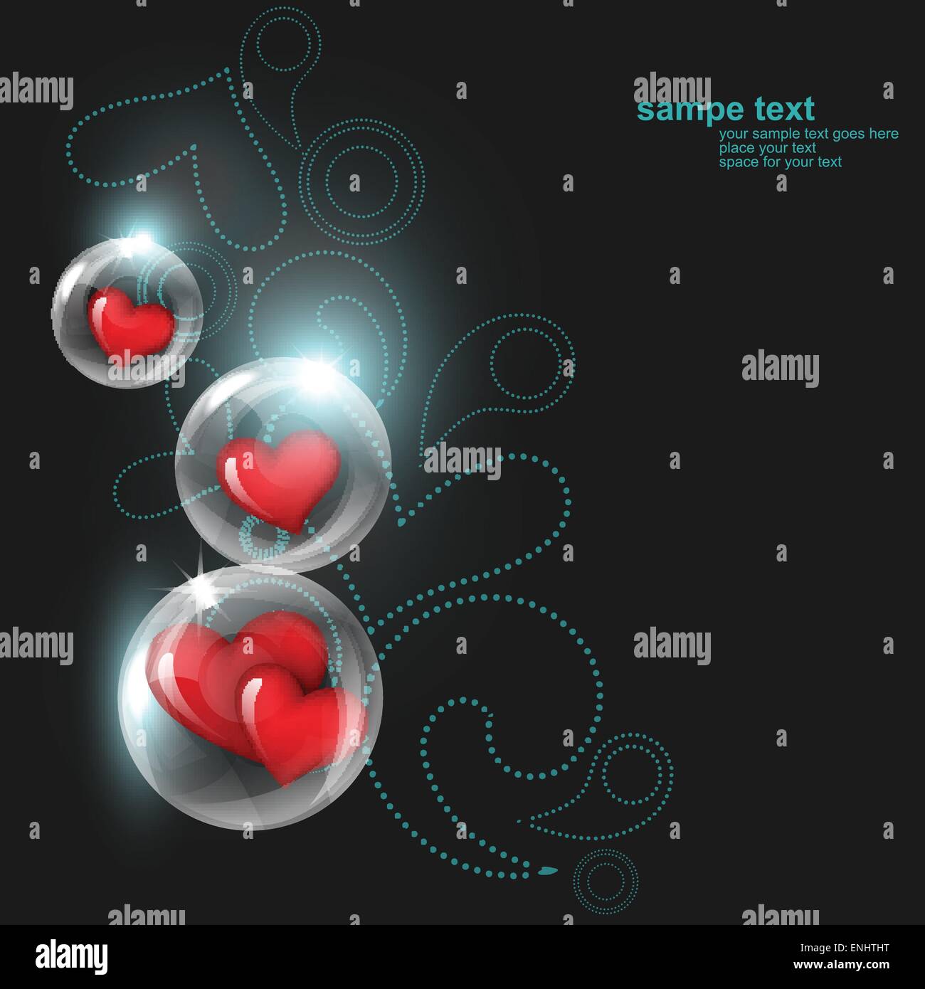 stylish vector heart design art Stock Vector Image & Art - Alamy