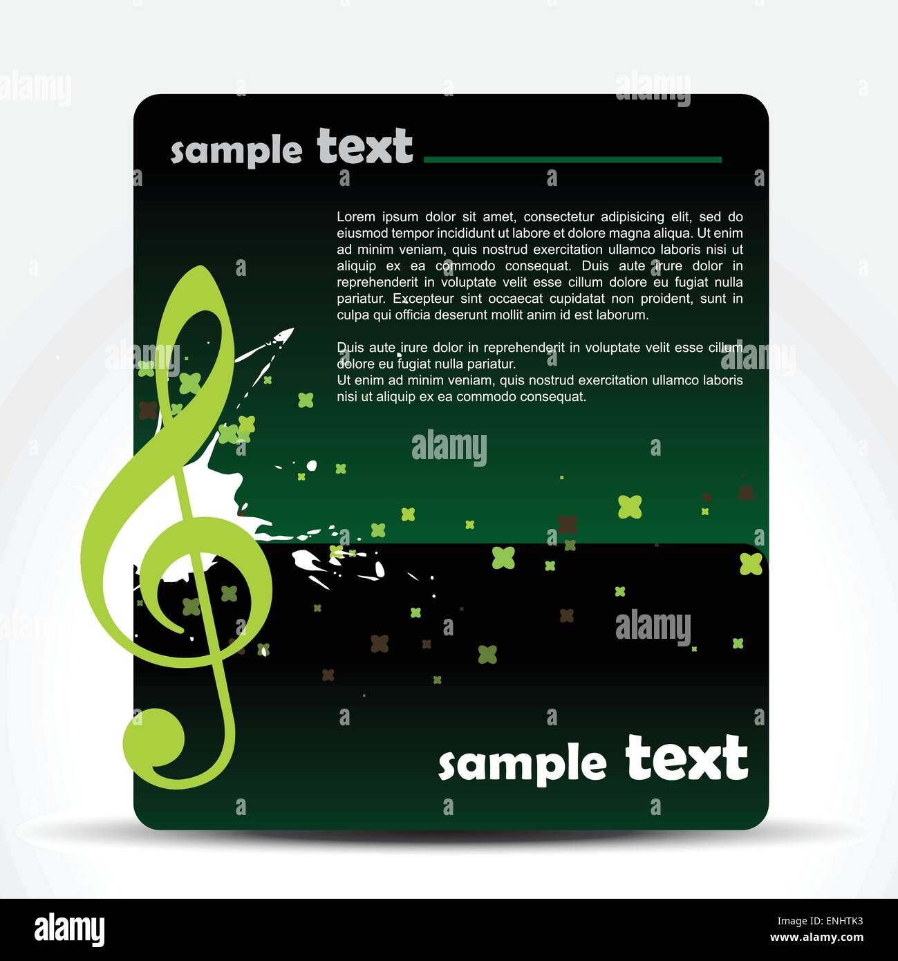 Sample text on green Stock Vector Images - Alamy