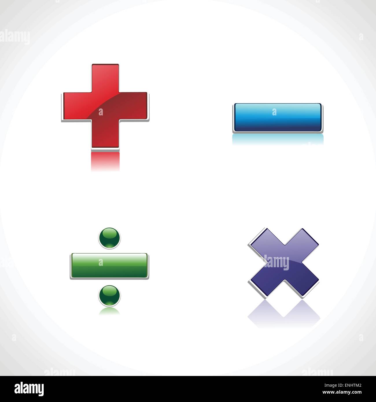 Mathematics button glossy vector on white Stock Vector Image & Art - Alamy