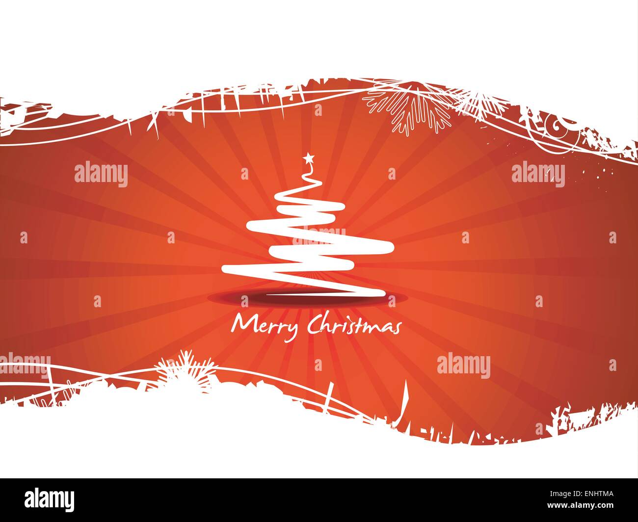 vector beatiful red christmas tree background Stock Vector Image & Art ...