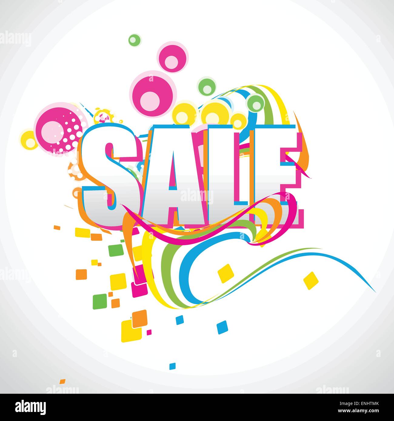 vector sale background with colorful artistic design Stock Vector Image ...
