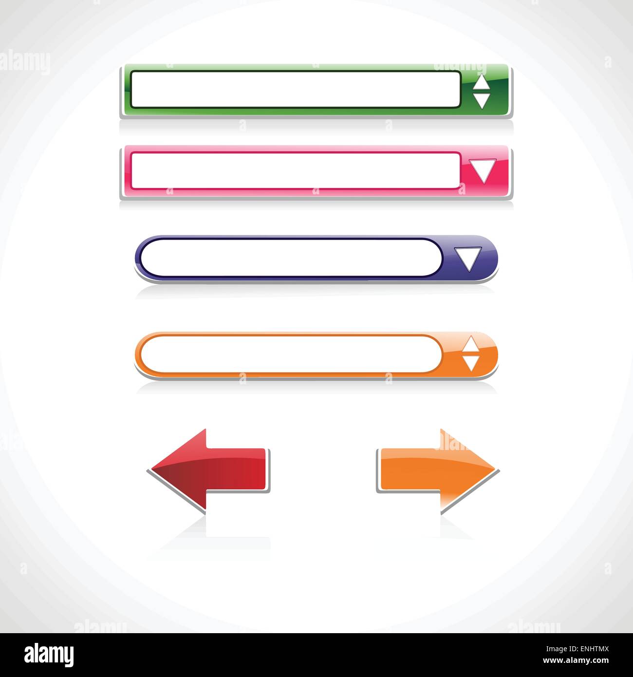 vector search bars and arrows Stock Vector Image & Art - Alamy