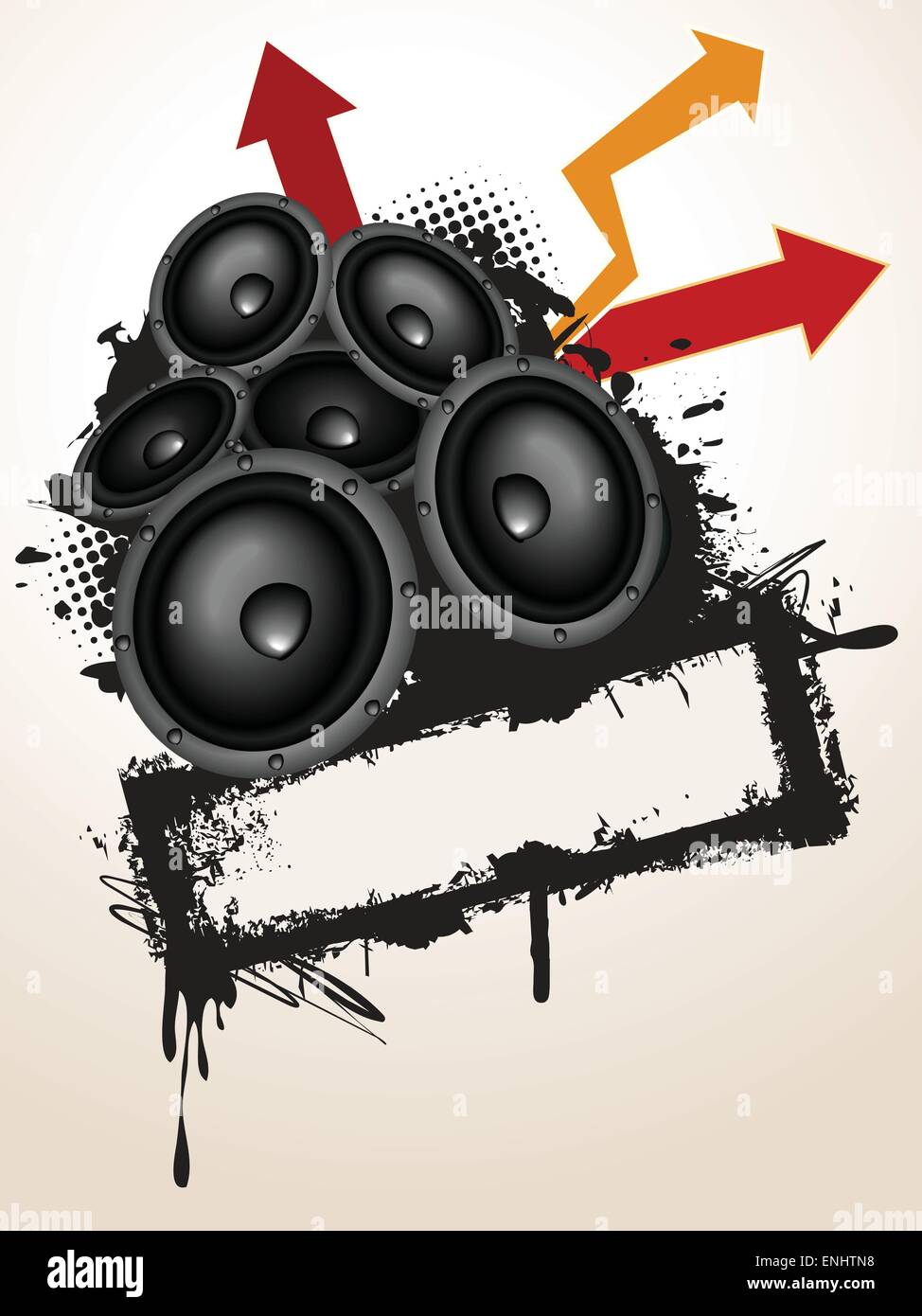 speaker grunge vector art Stock Vector Image & Art - Alamy