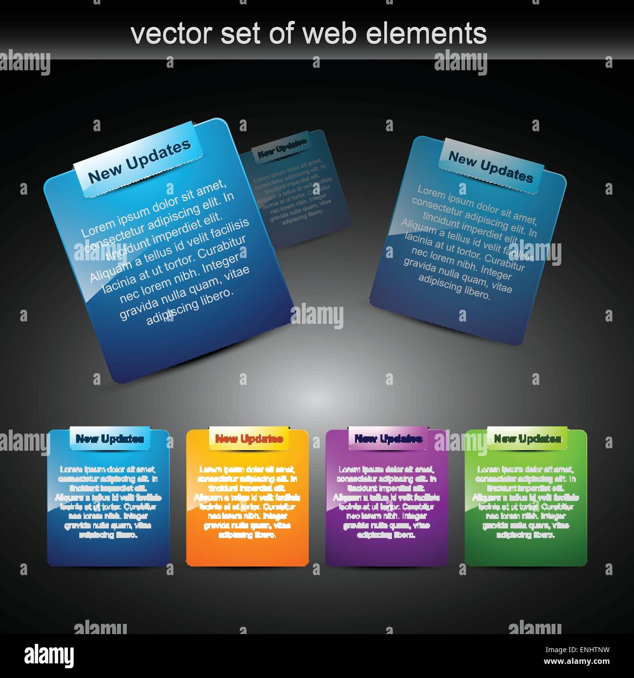 Website Elements Design Elements Label Stock Vector Image Art Alamy