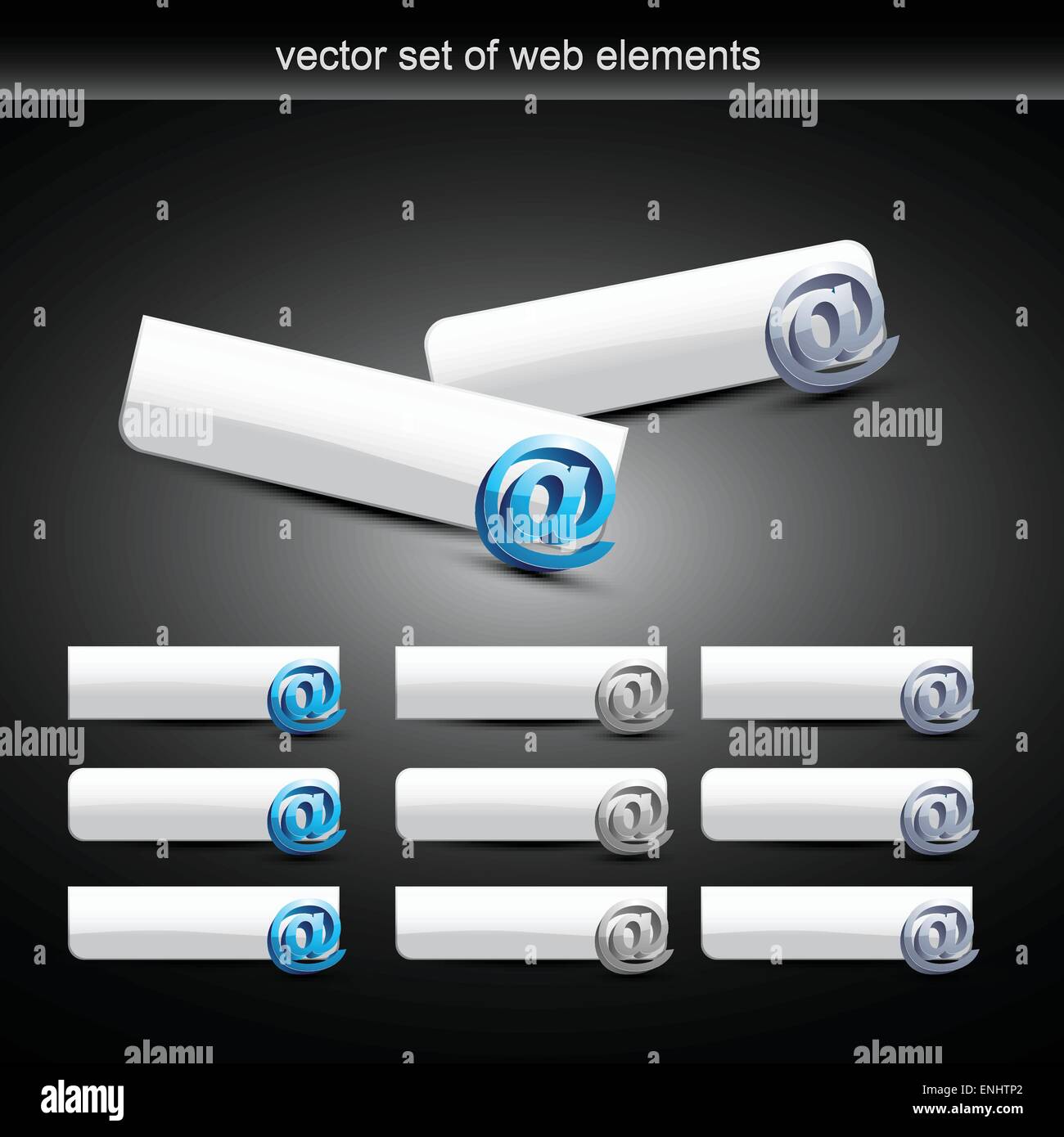 vector email button for web projects Stock Vector Image & Art - Alamy