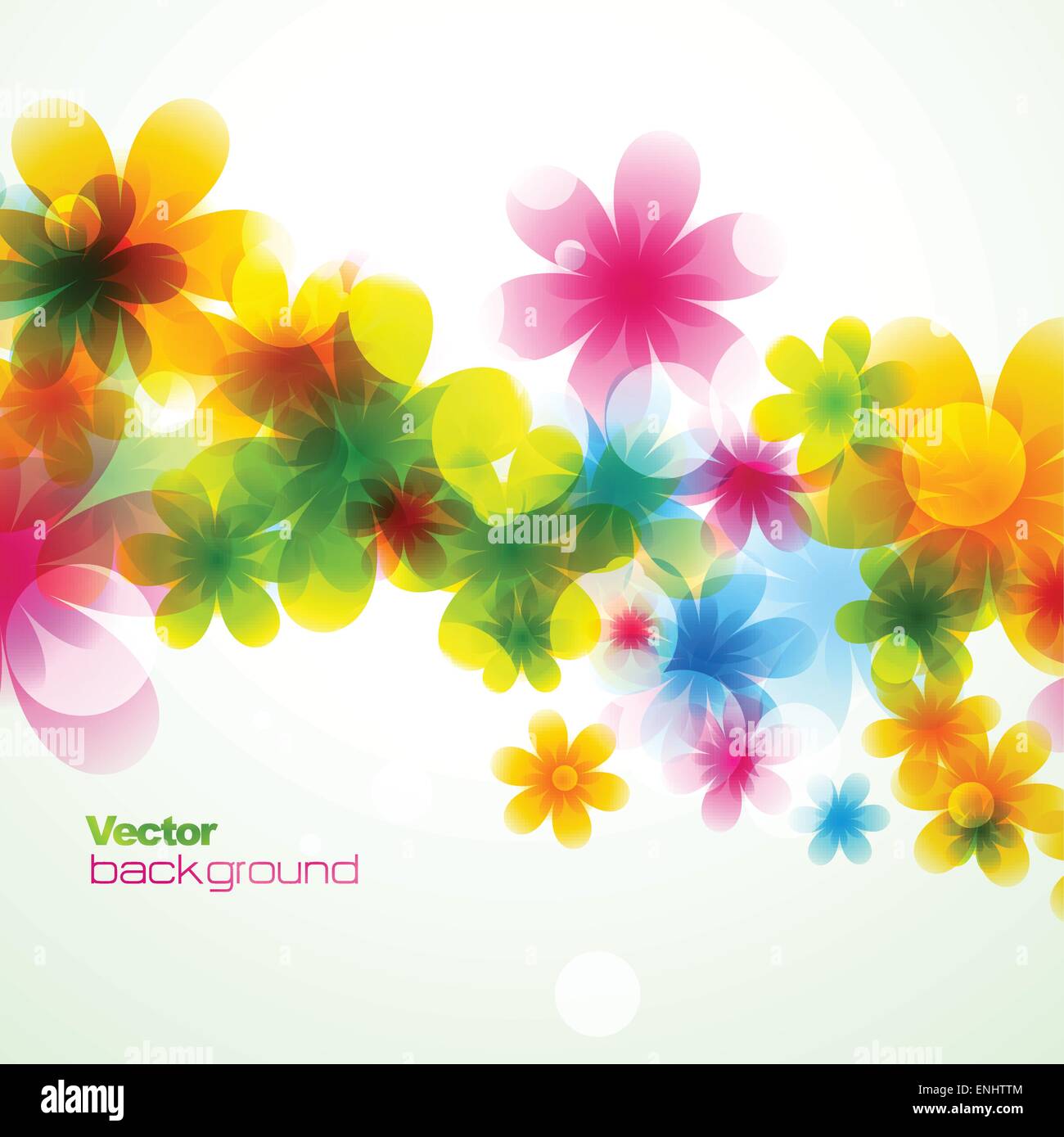 vector beautiful flower background art Stock Vector Image & Art - Alamy