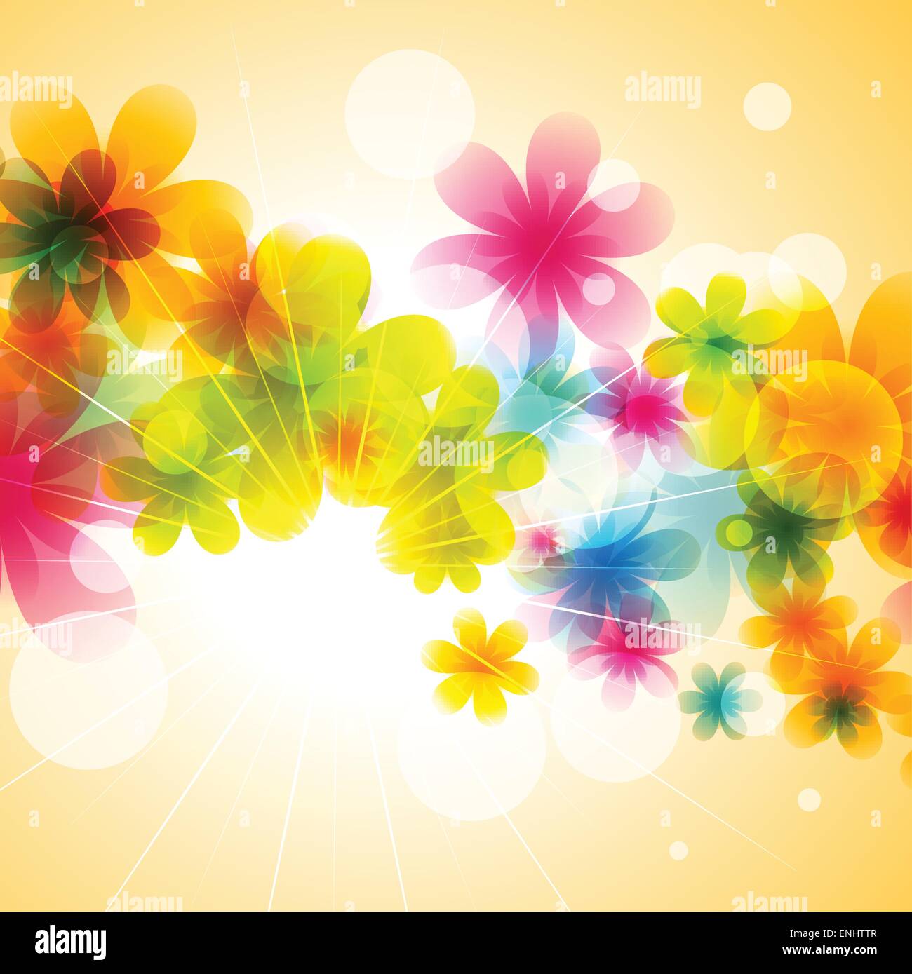 beautiful flower vector background illustration Stock Vector Image ...