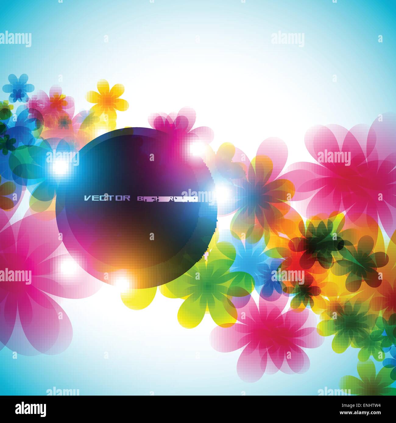 beautiful flower vector background illustration Stock Vector Image ...