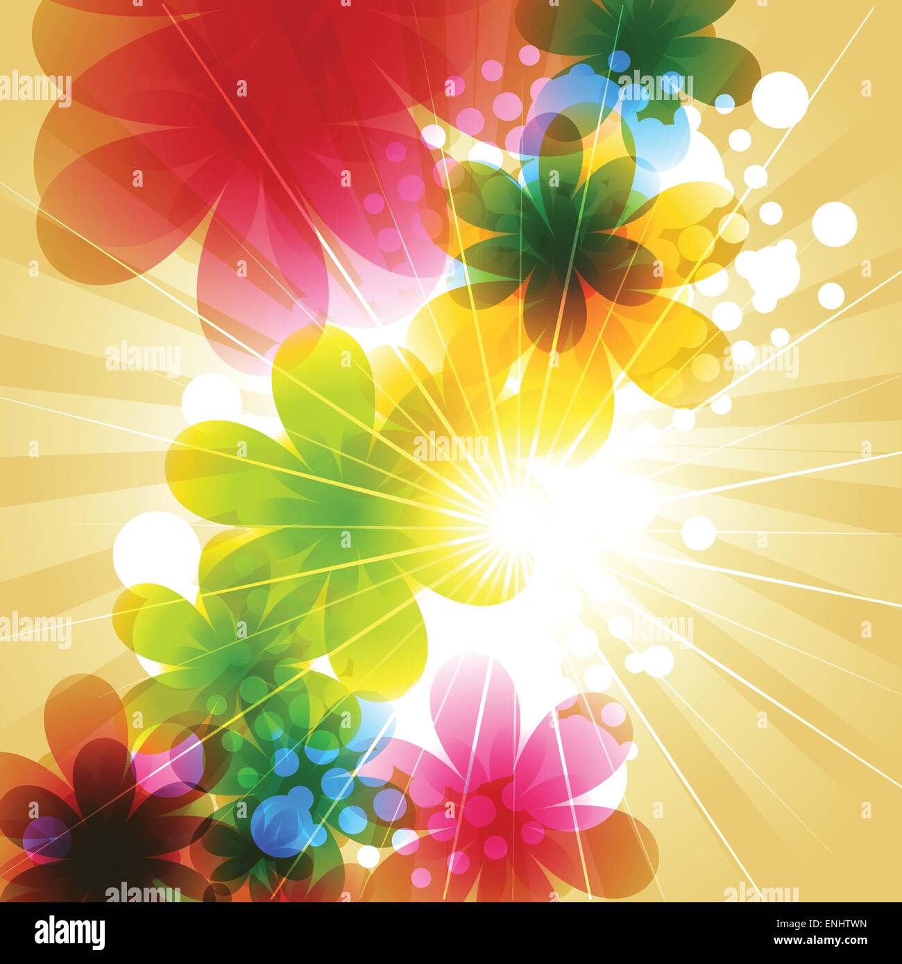 vector beautiful flower background art Stock Vector Image & Art - Alamy
