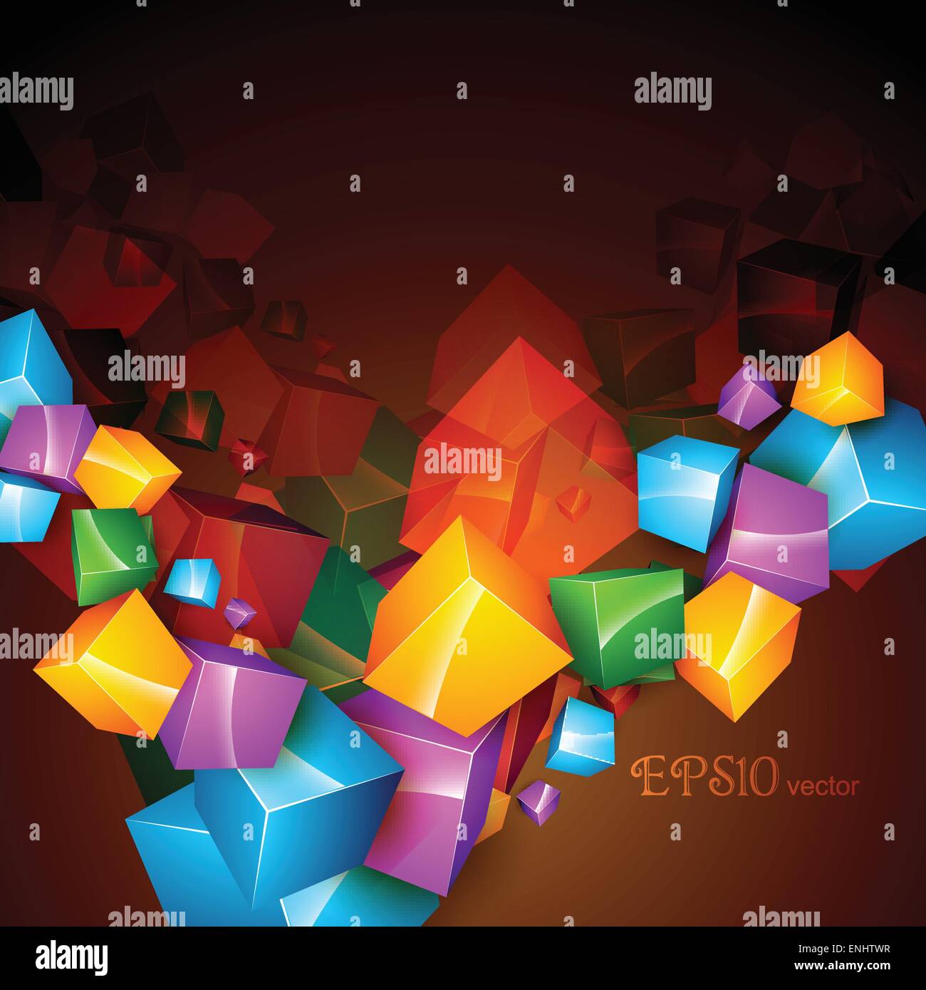 vector cube art abstract background Stock Vector Image & Art - Alamy