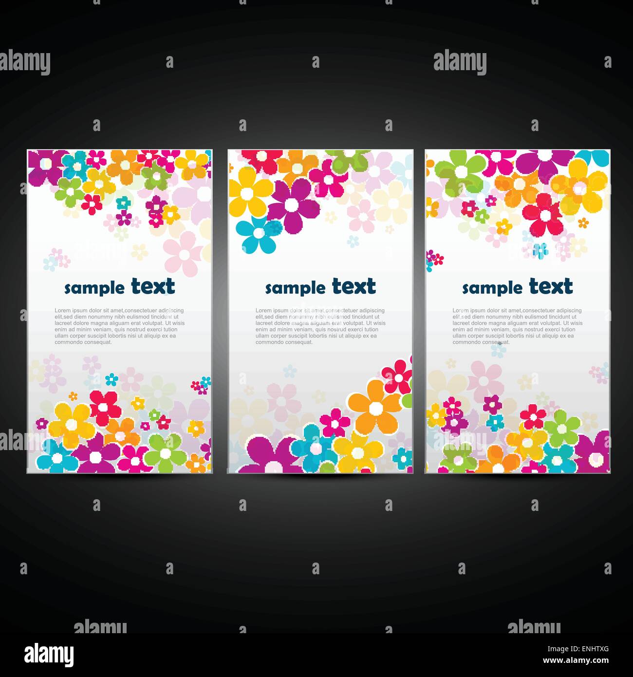 Beautiful modern three white Stock Vector Images - Alamy