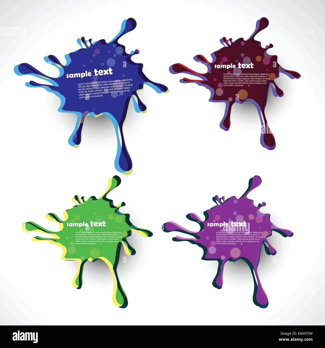 Ink splash vector Stock Vector Images - Alamy