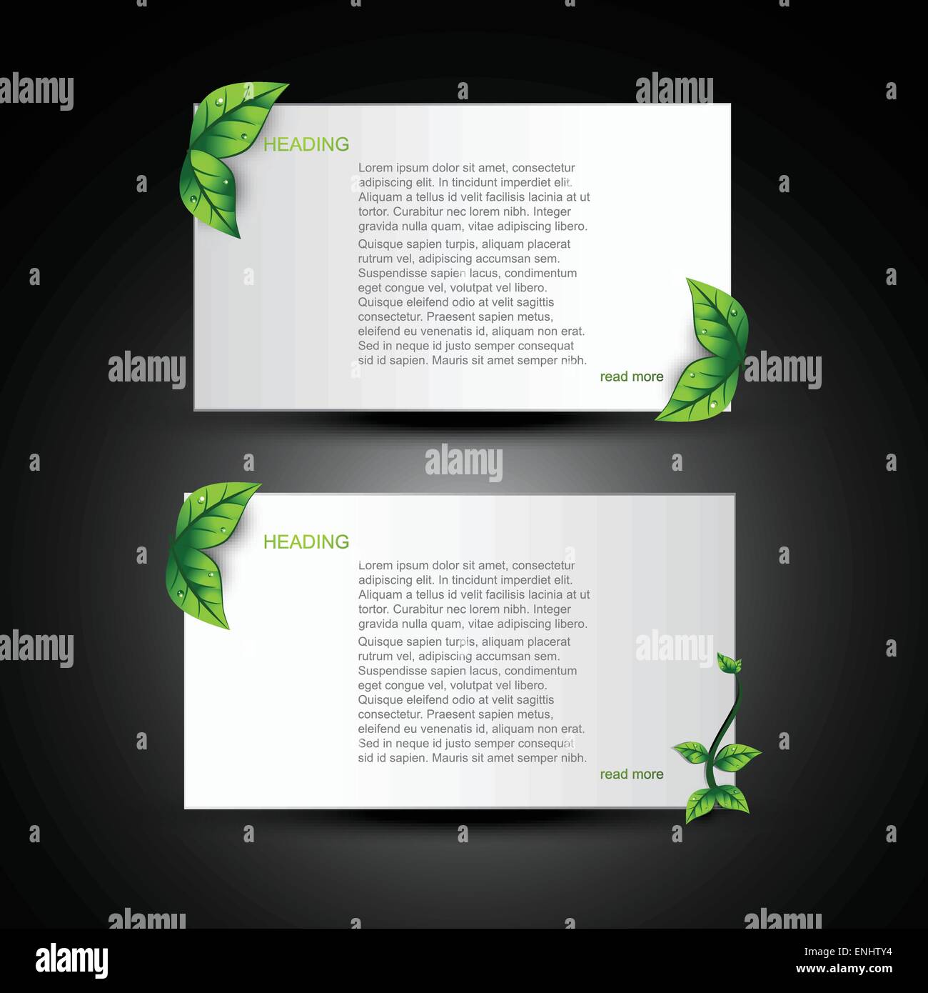 leaf background with space for your text Stock Vector Image & Art - Alamy