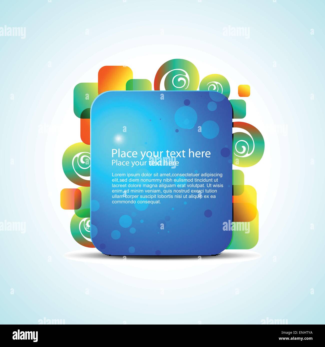 vector blue color frame for your text Stock Vector Image & Art - Alamy