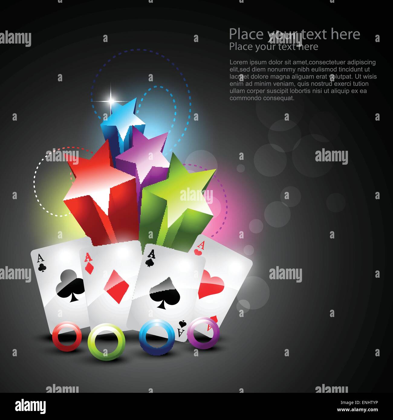set of playing cards in beautiful background Stock Vector Image & Art ...