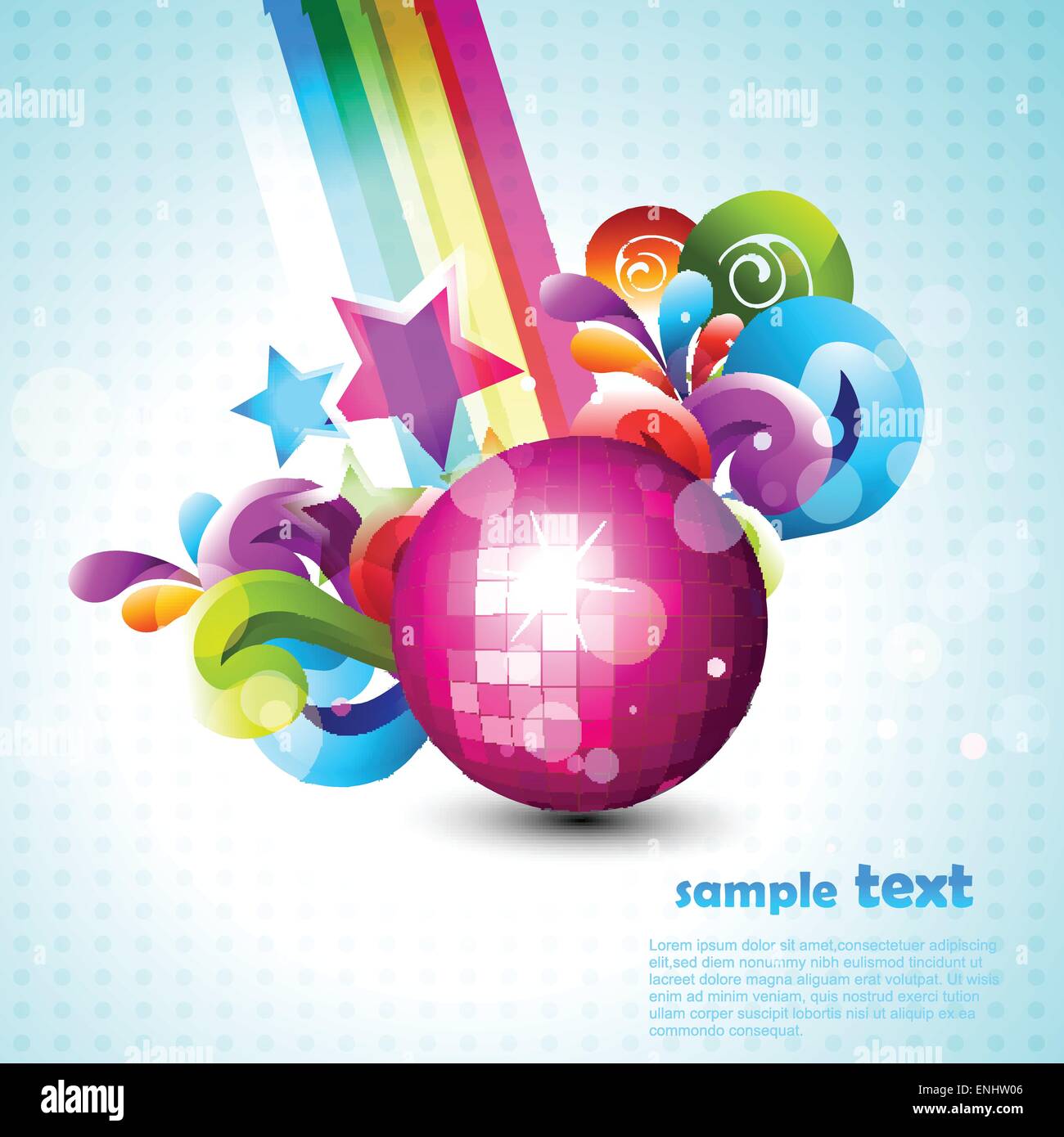 Pink disco ball Stock Vector Images - Alamy