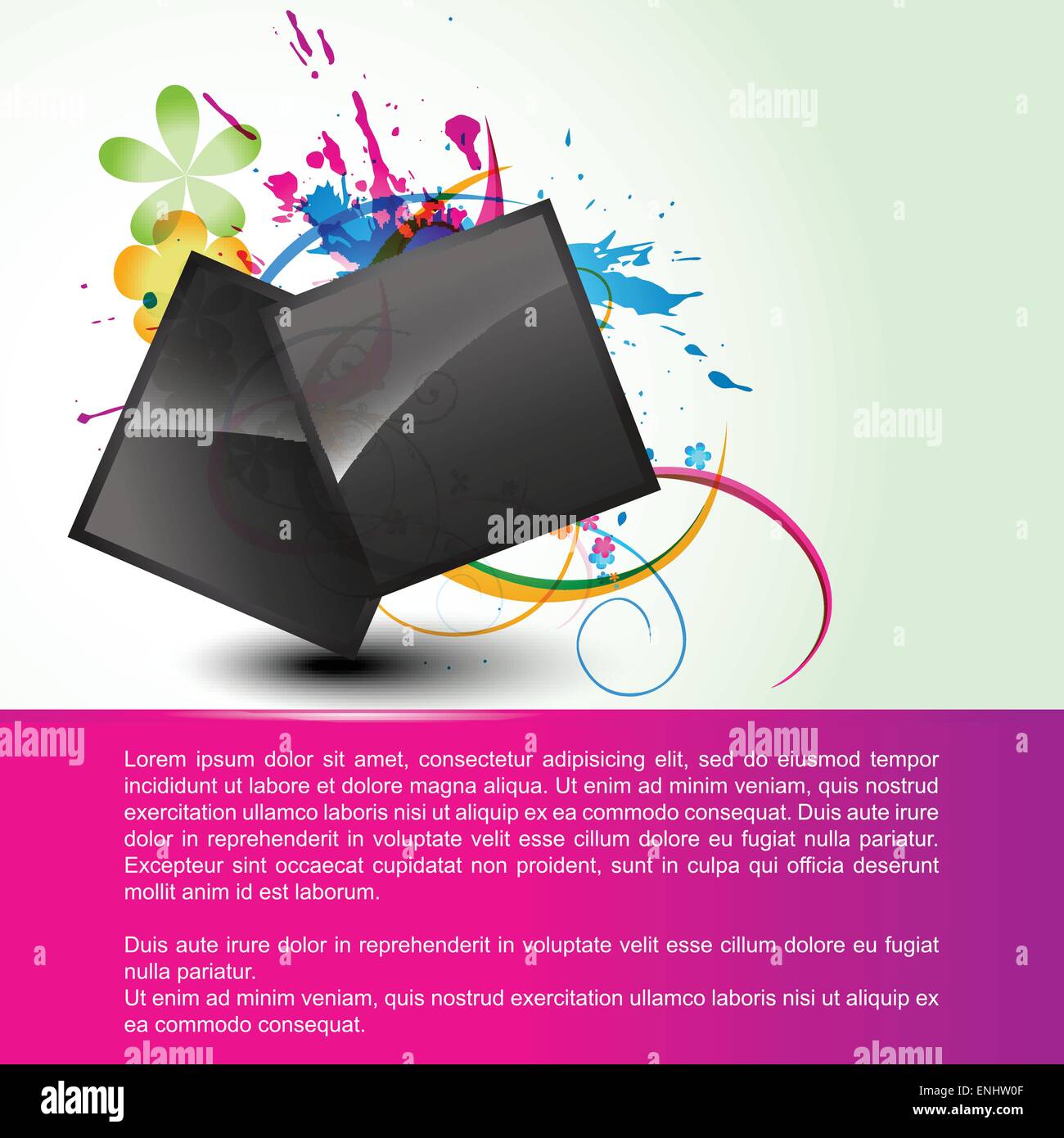 abstract art of photo frame background Stock Vector Image & Art - Alamy