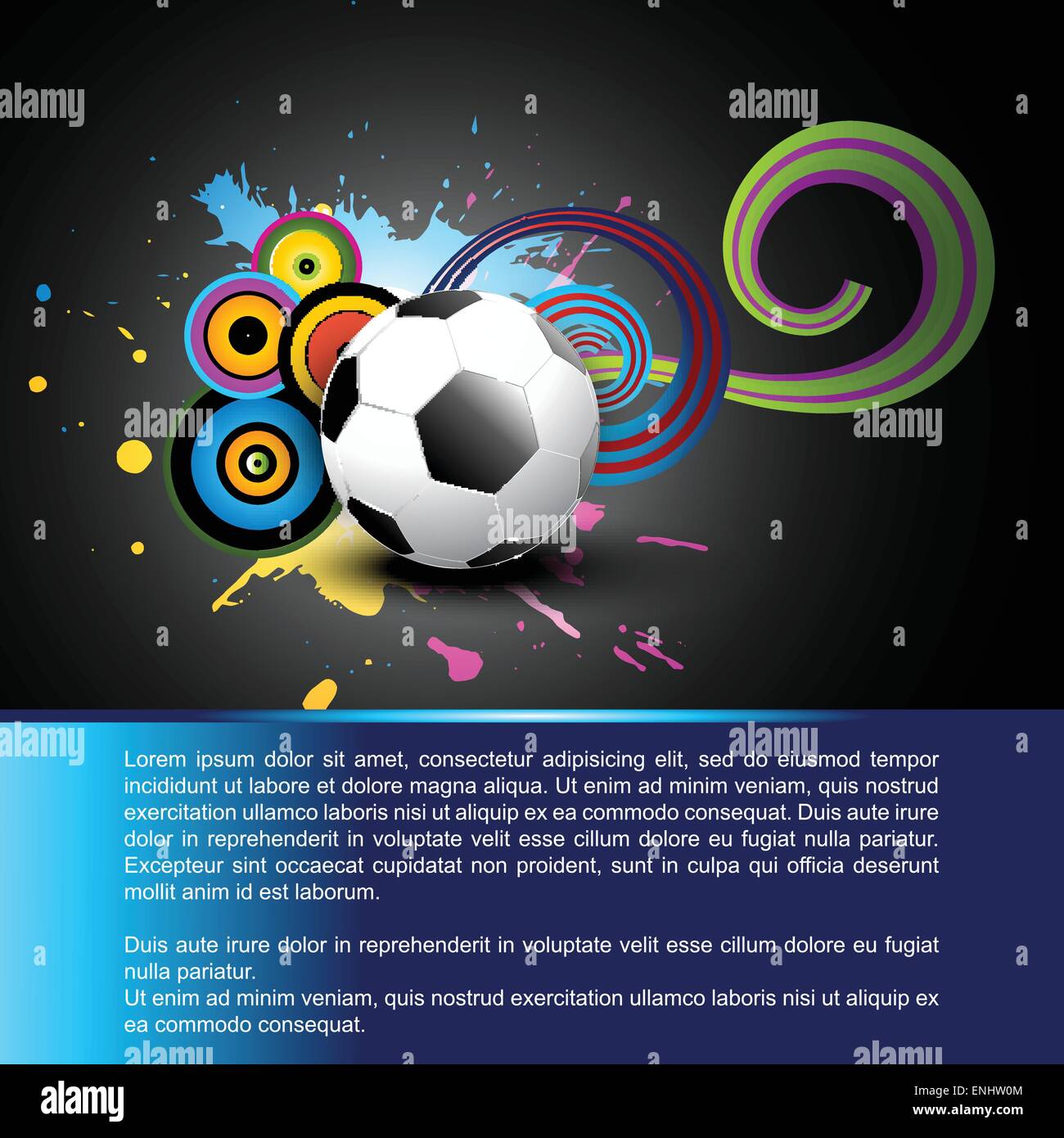 abstract football vector design art Stock Vector Image & Art - Alamy