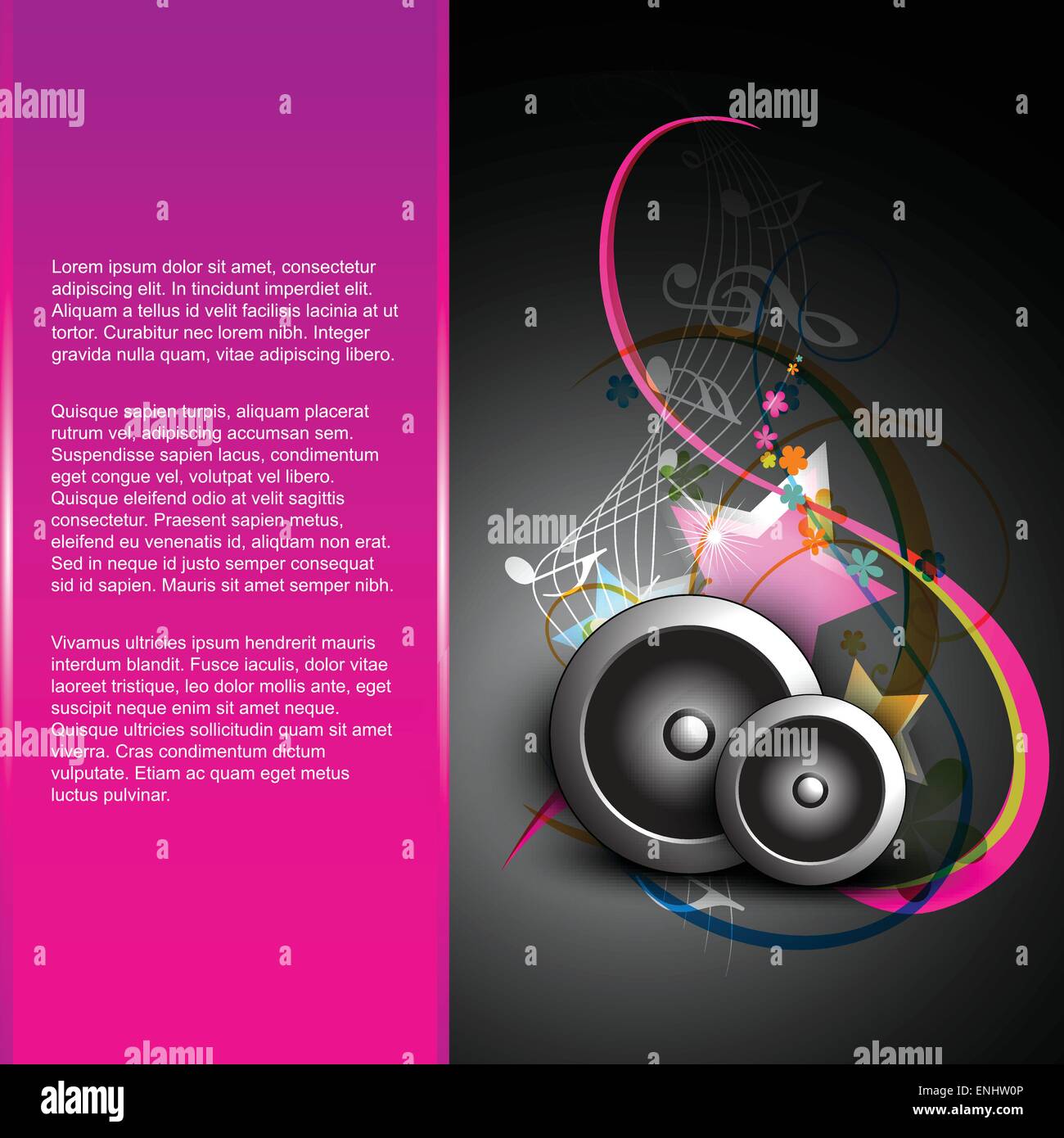 abstract music background design Stock Vector Image & Art - Alamy