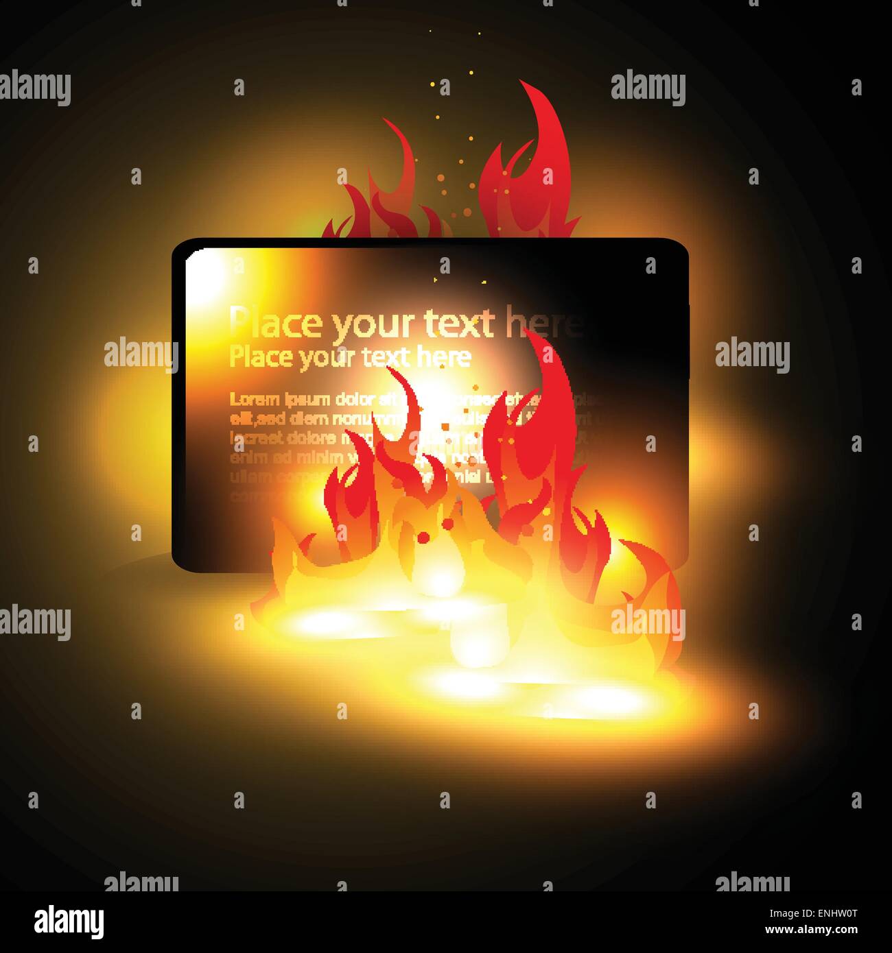 Burning in place Stock Vector Images - Alamy