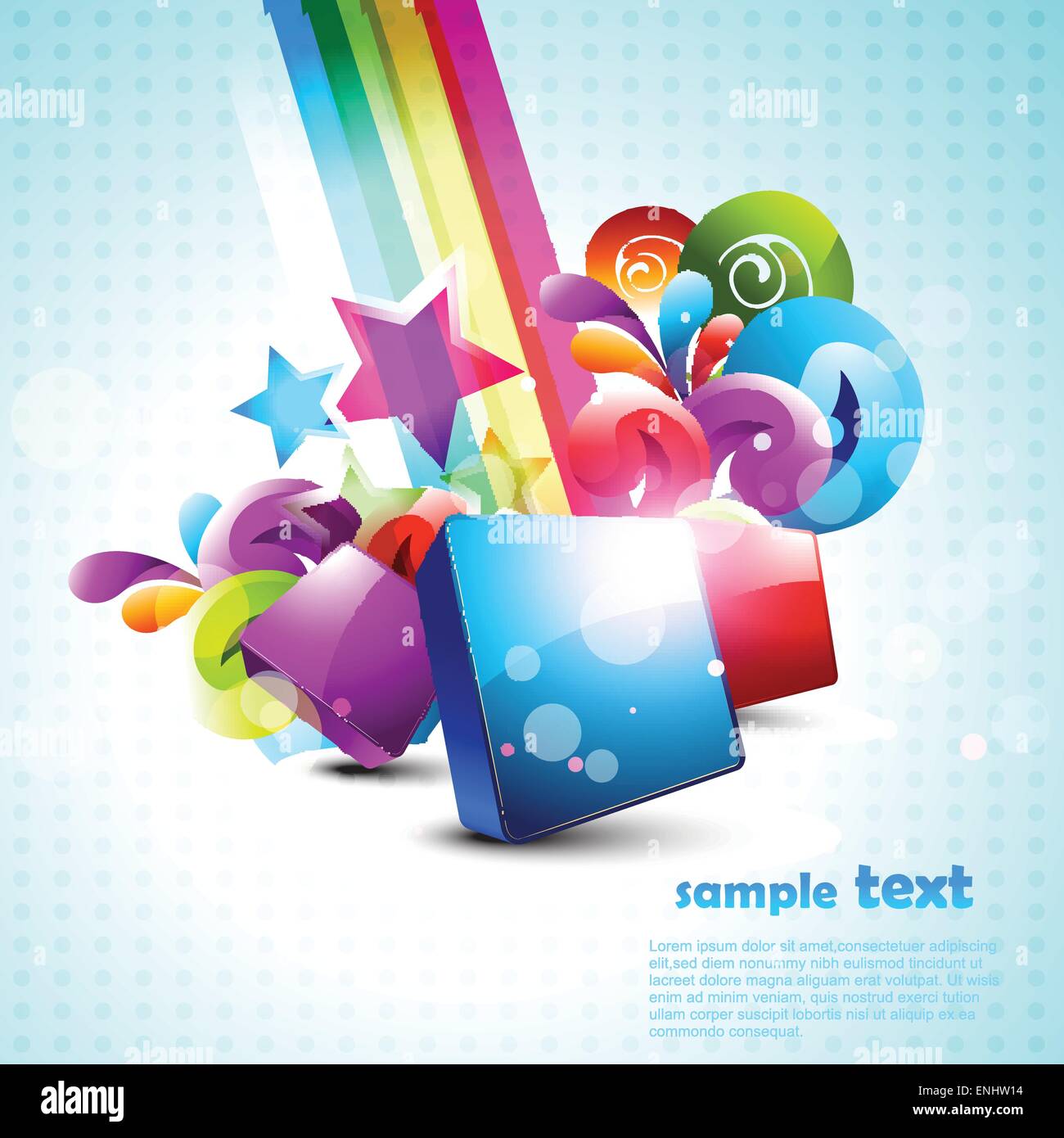 abstract 3d shape design background illustration Stock Vector Image ...