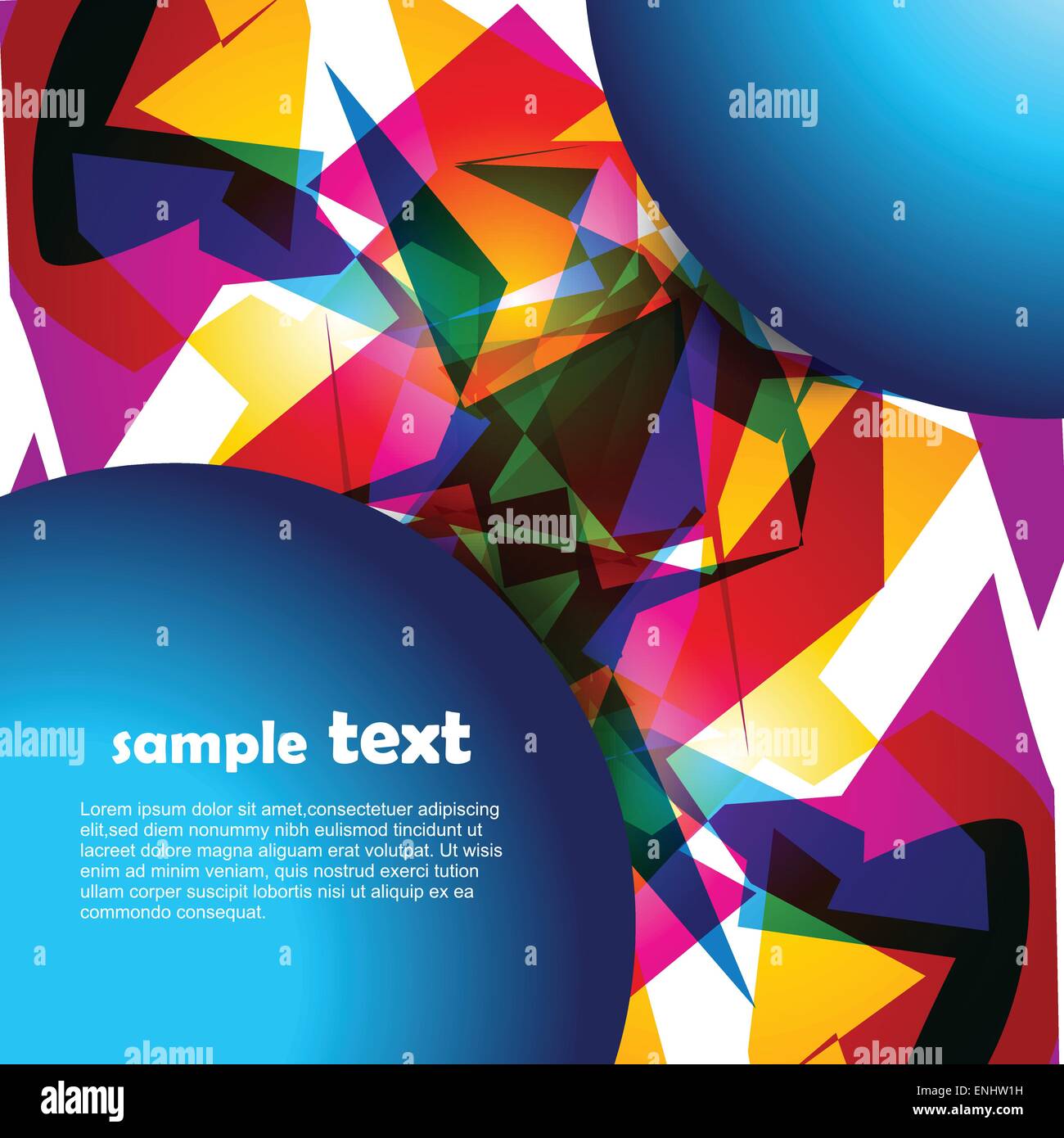 abstract colorful background design illustration Stock Vector Image ...