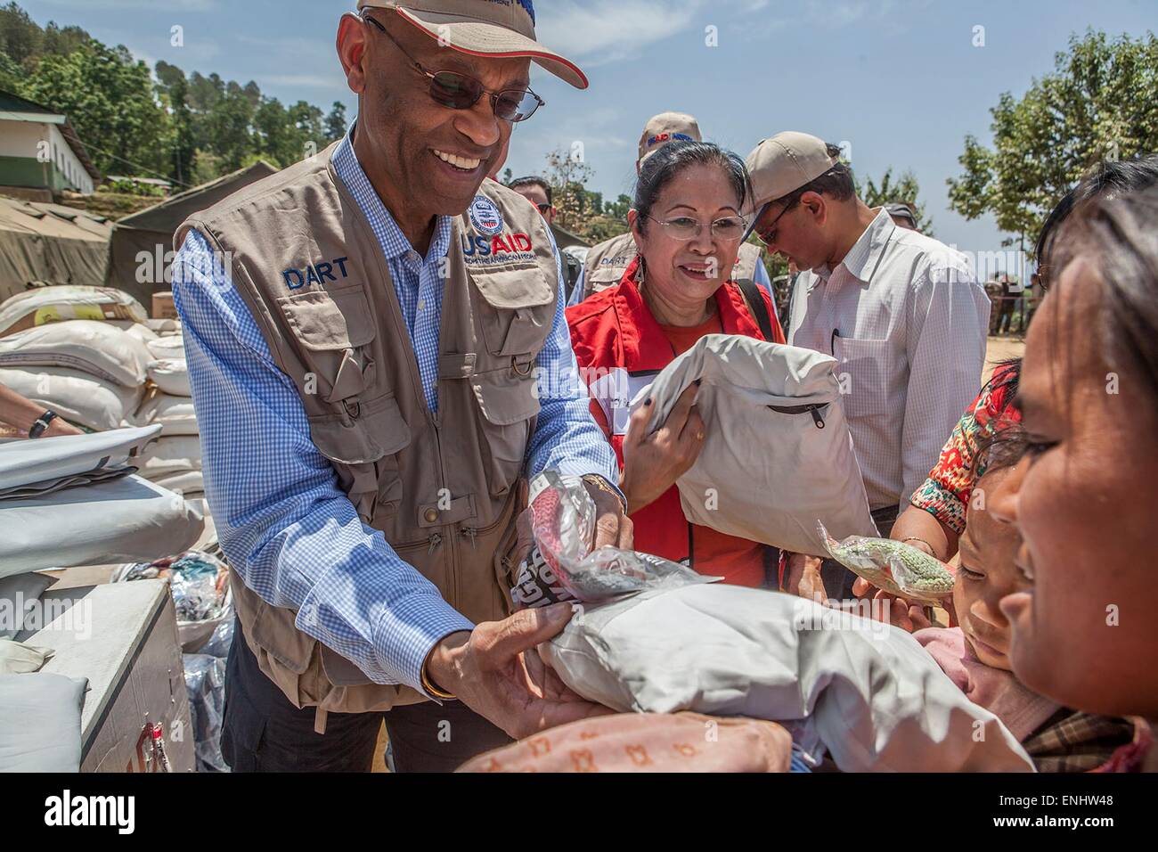 Sindhupalchowk District, Nepal. 05th May, 2015. USAID Acting ...
