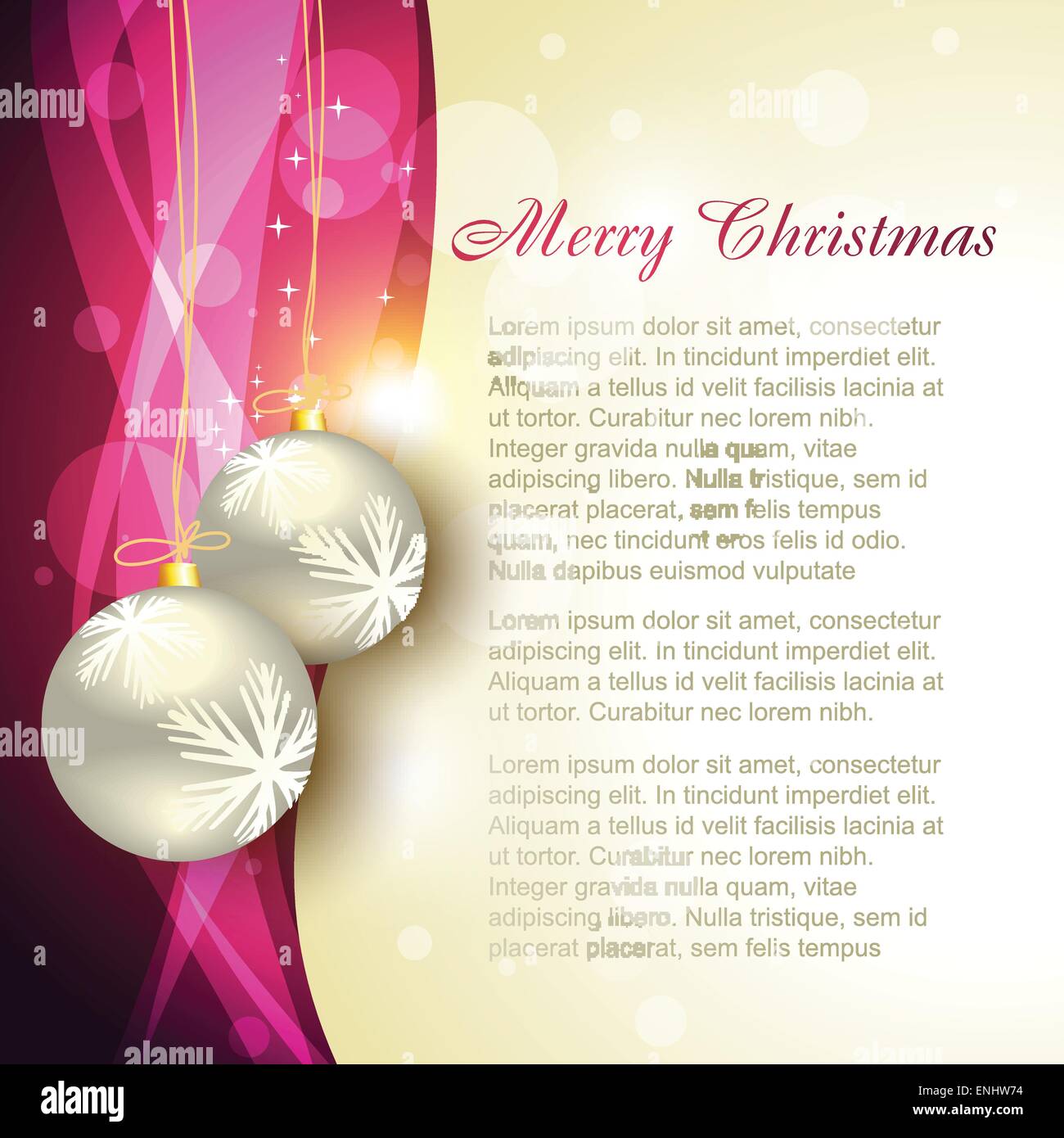 beautiful christmas vector design art Stock Vector Image & Art - Alamy